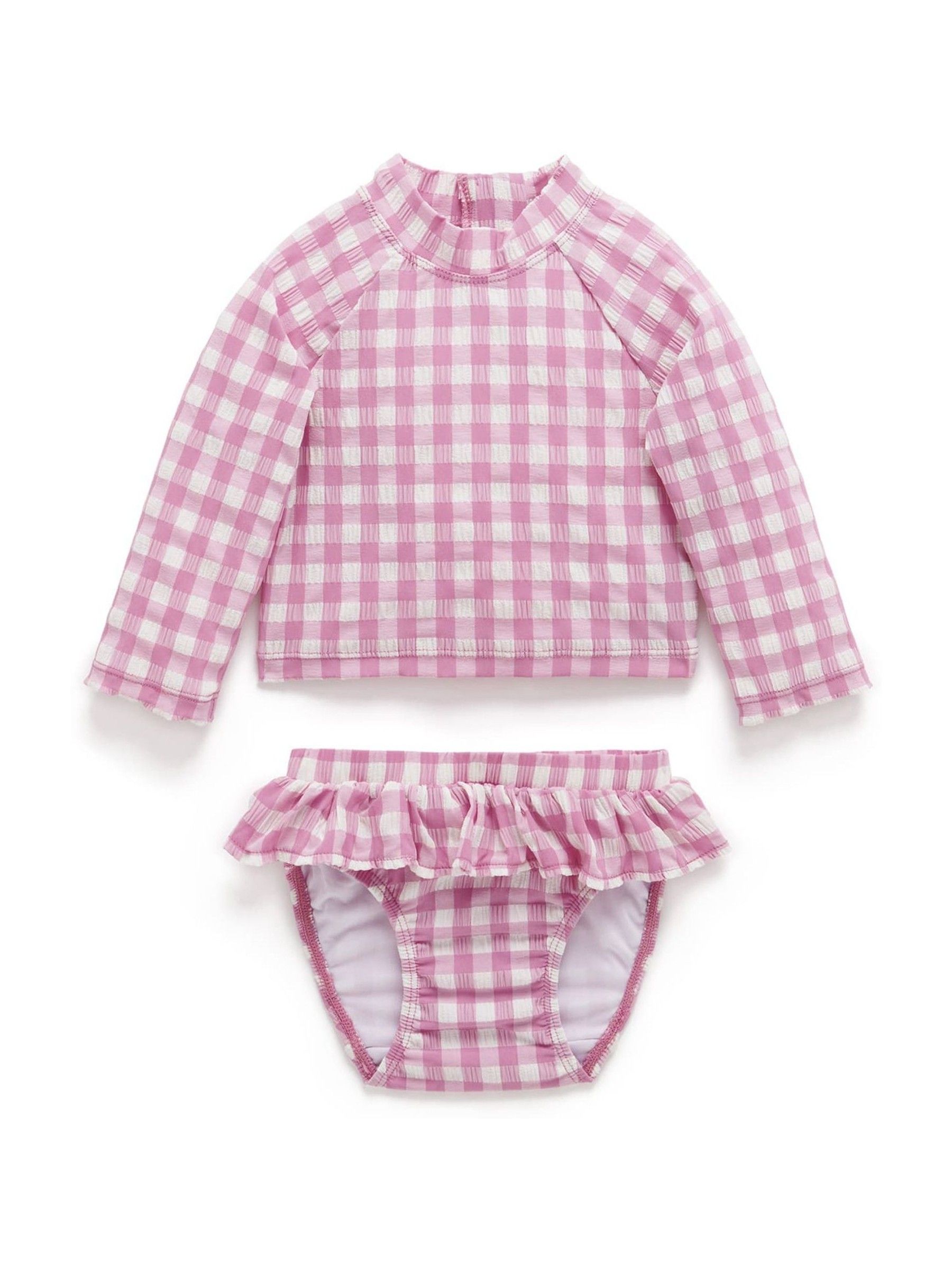 Buy Purebaby Pink Long Sleeve Rashie Swim Set from the Next UK online shop