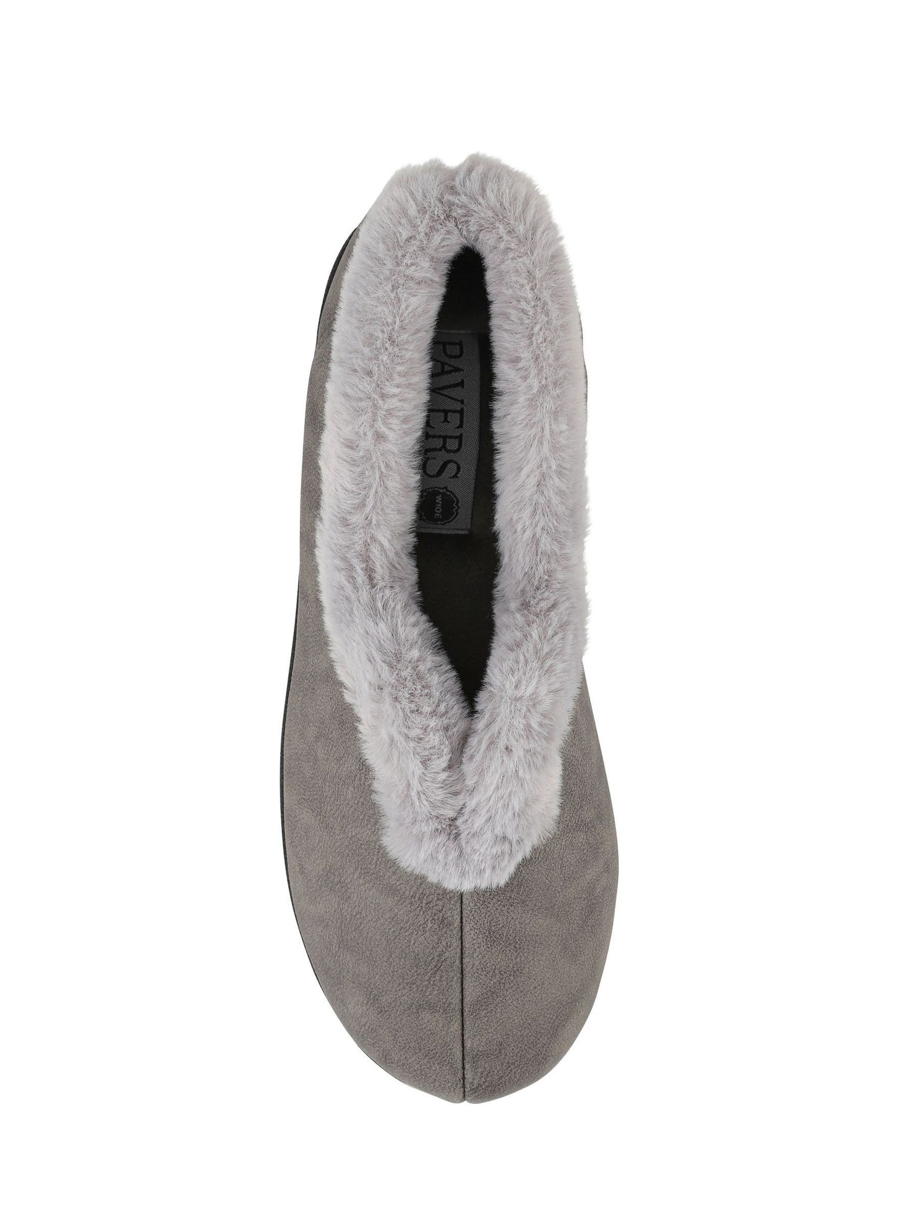 Buy Pavers Grey Wide Fit Memory Foam Cosy Slippers from Next Australia
