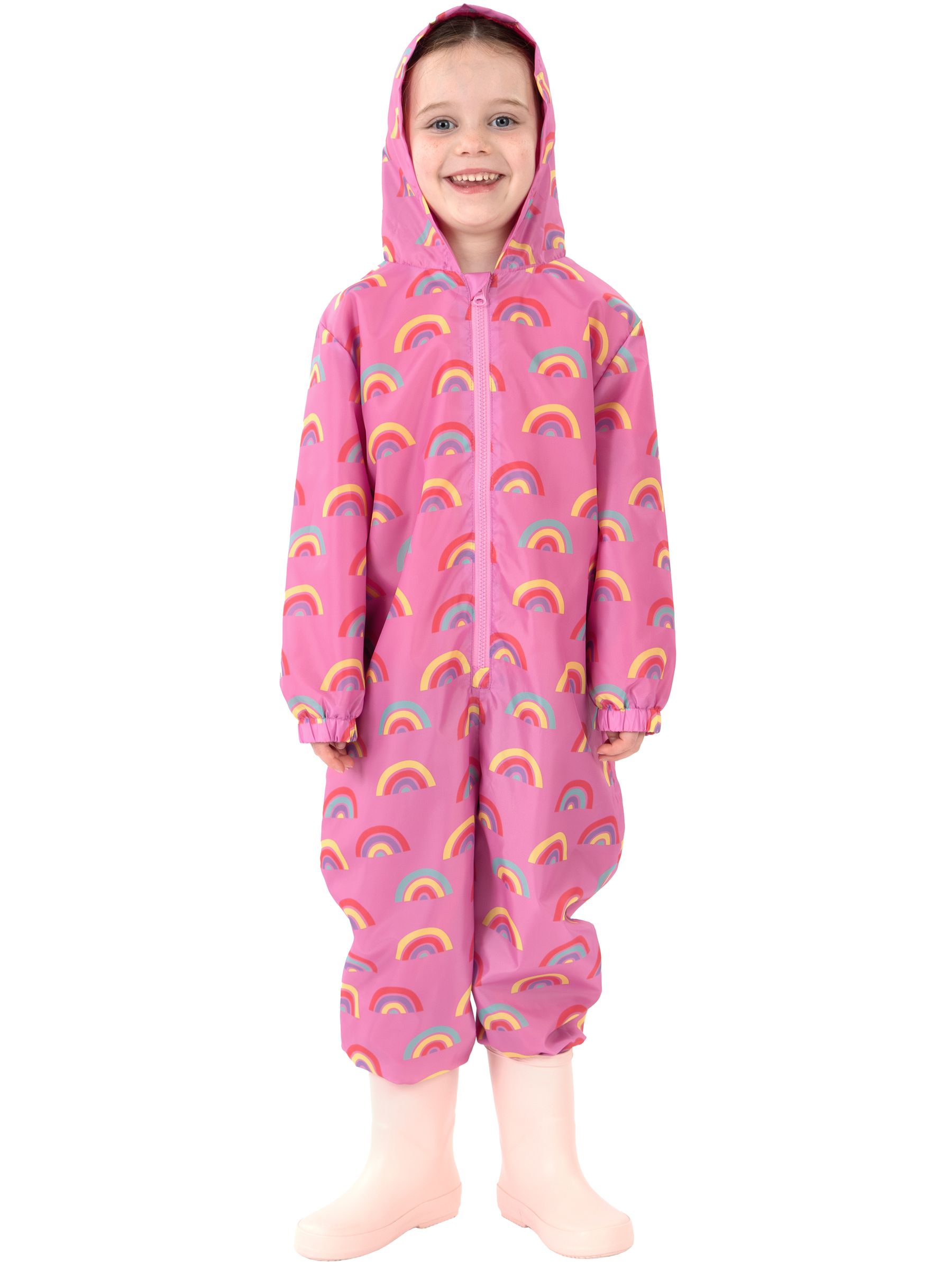 Buy Harry Bear Pink Rainbow Puddle Suit from Next Cyprus