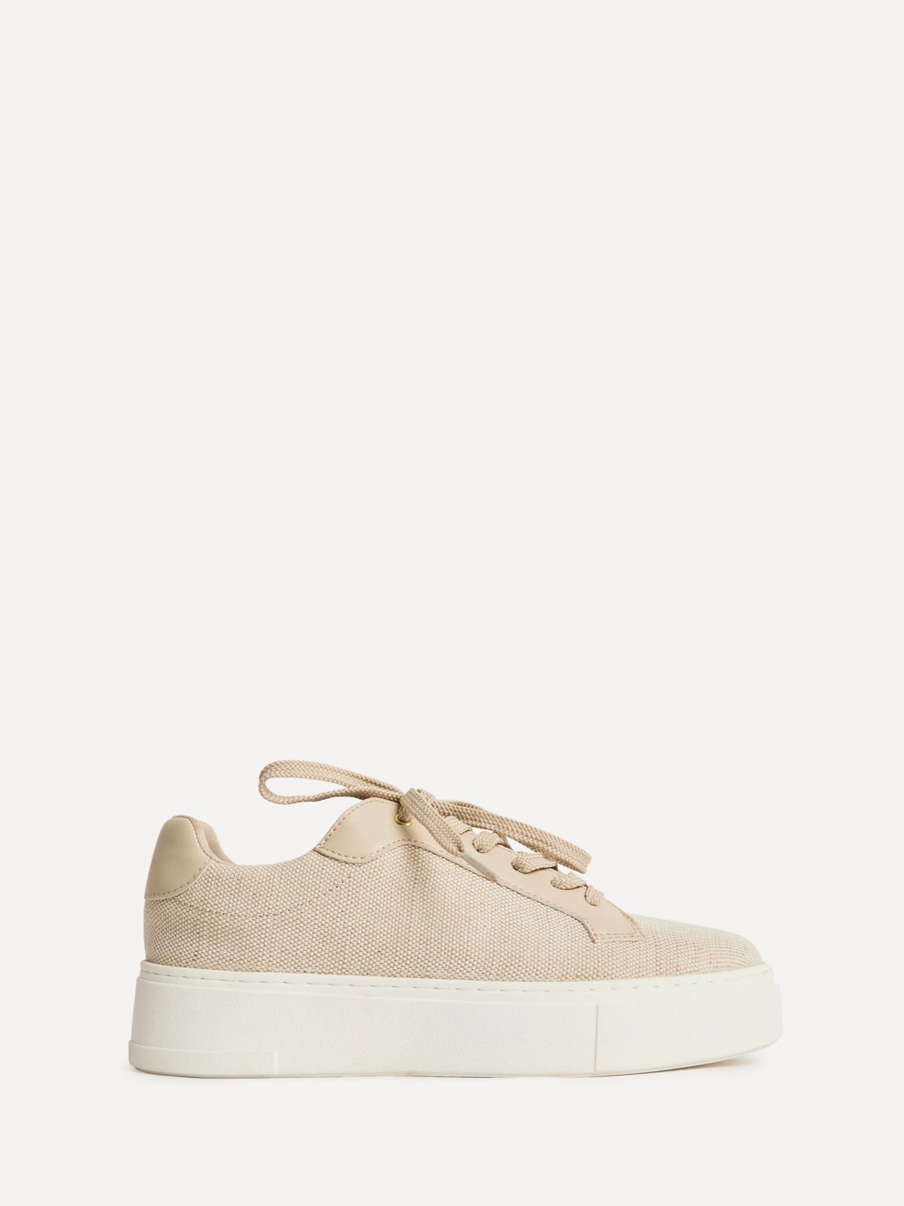 Buy Linzi Natural Jersey Lace Up Flatform Trainers from the Next UK ...
