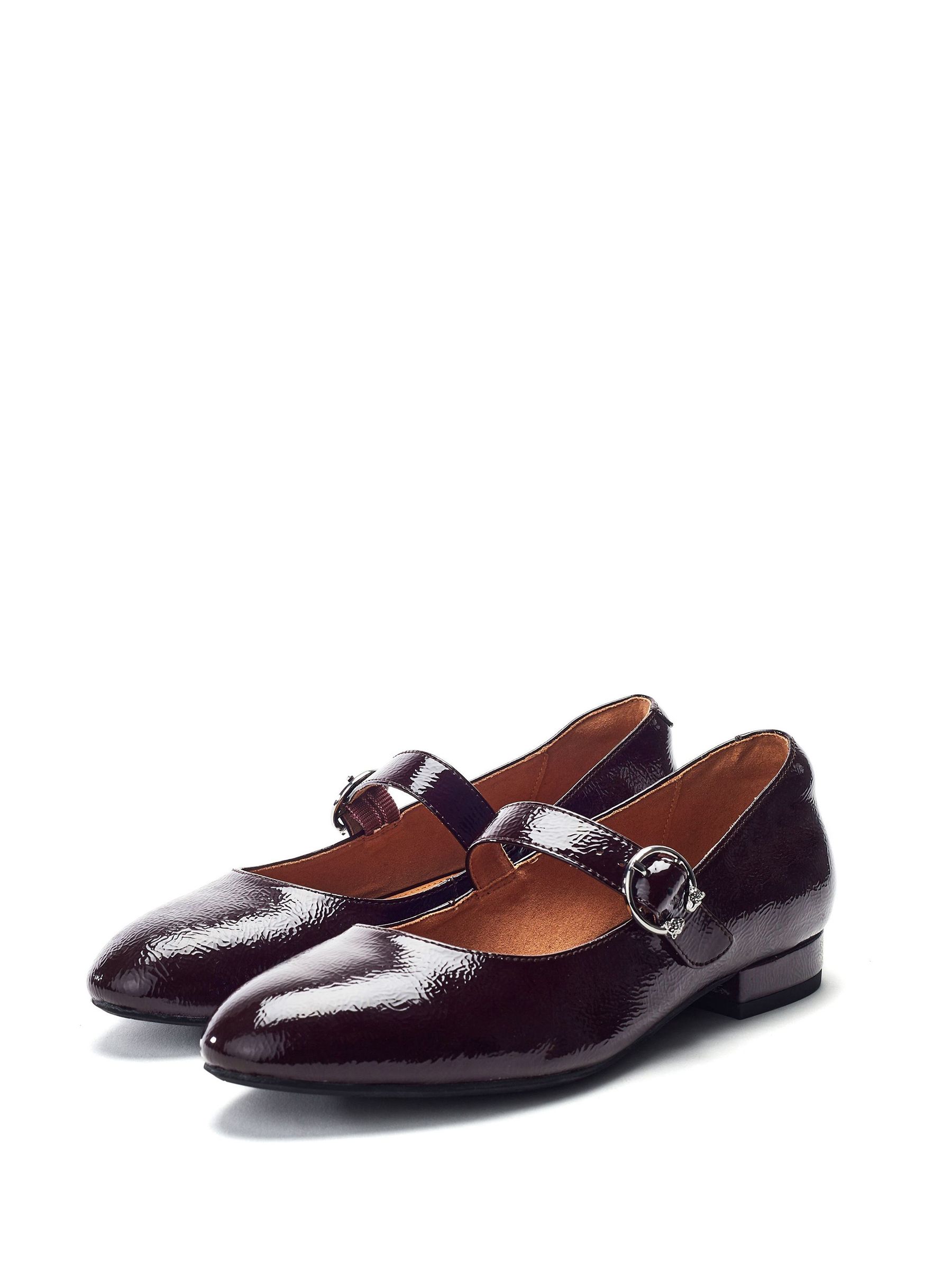 Buy Moda in Pelle Red Firuta Flat Maryjane Smart Shoes from Next USA
