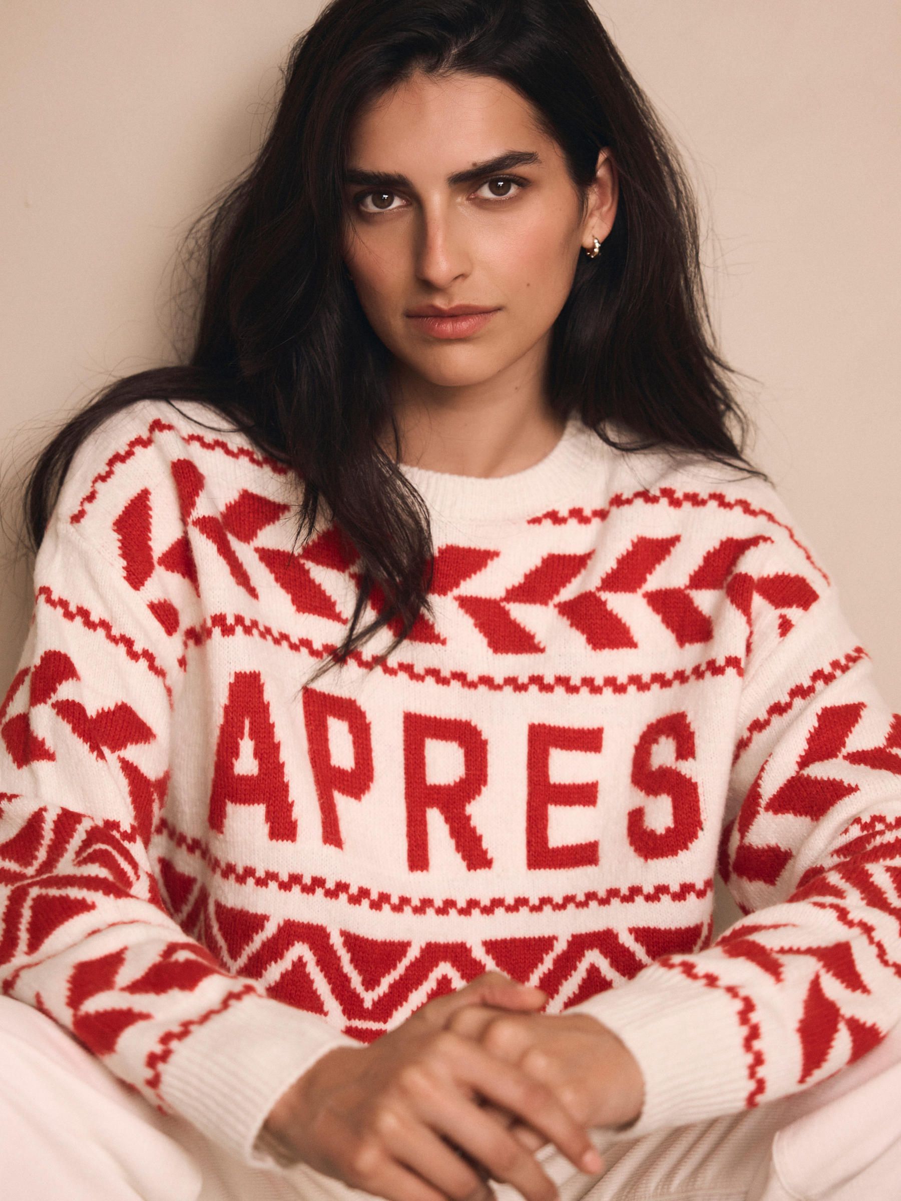Buy Mint Velvet Red Graphic Fair Isle Jumper from Next Israel