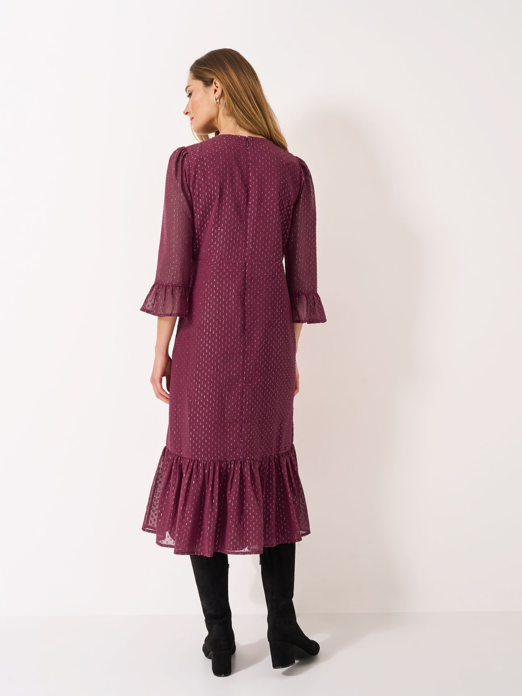 Buy Crew Clothing Company Red Red Ana Metallic Dress from Next Cyprus