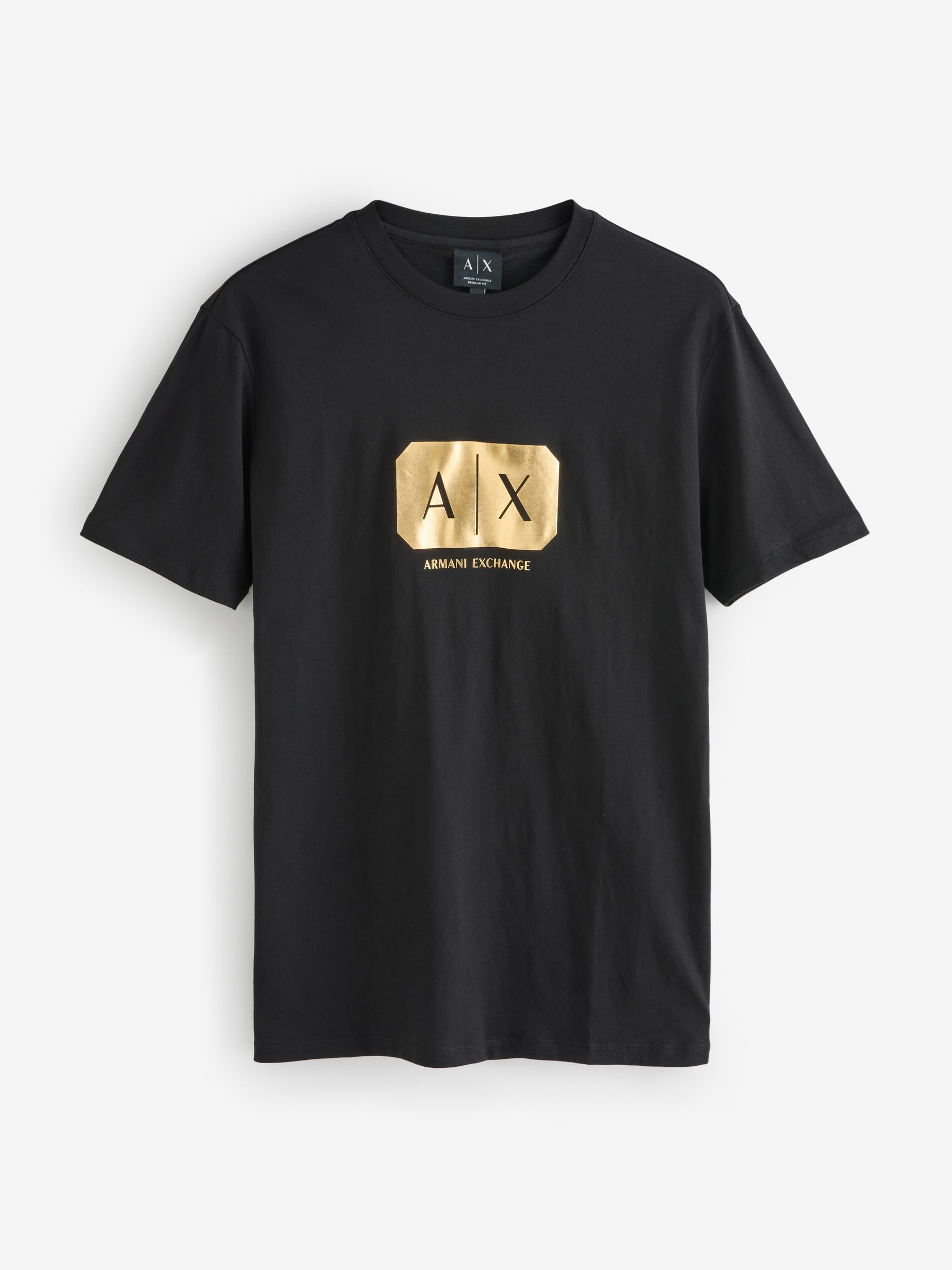 Buy Armani Exchange Foil logo Black T-Shirt from Next Hungary