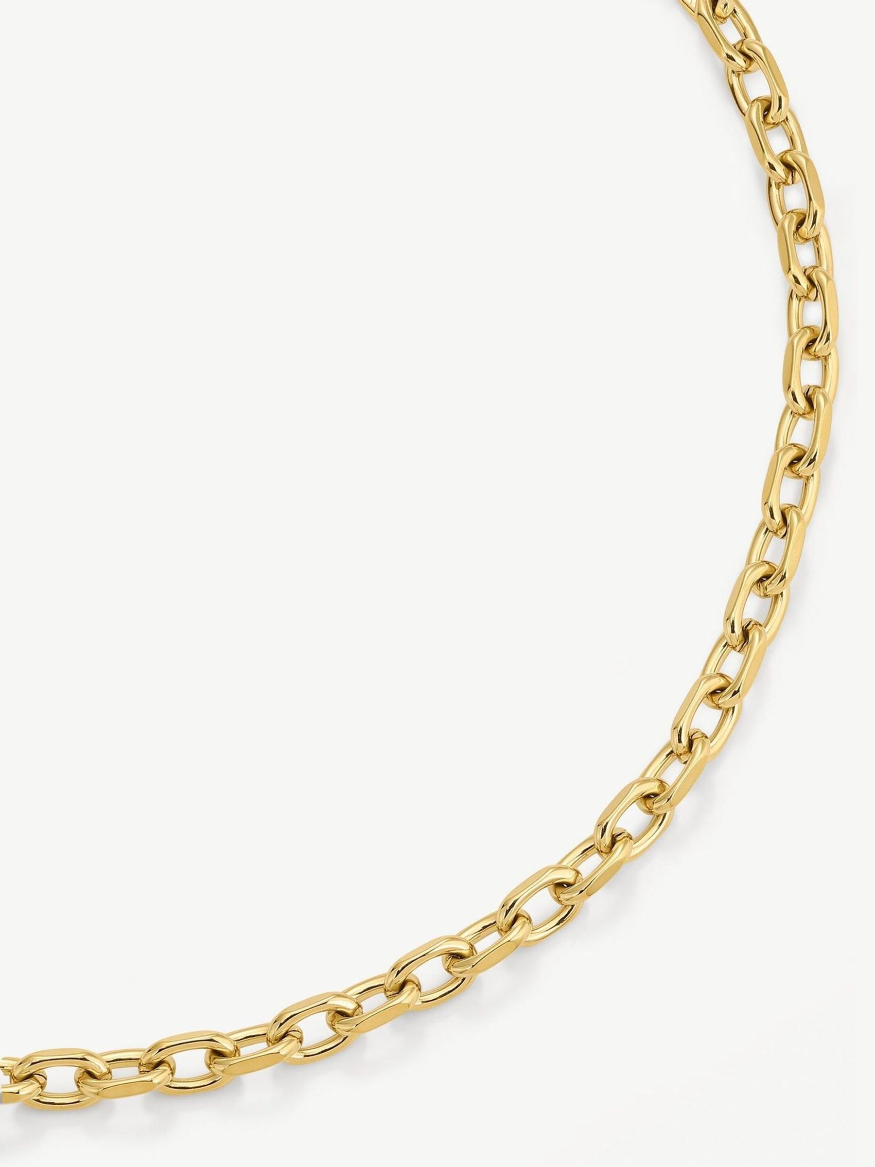 Buy D.Louise Gold Tone Waterproof Cuban T Bar Necklace from the Next UK ...