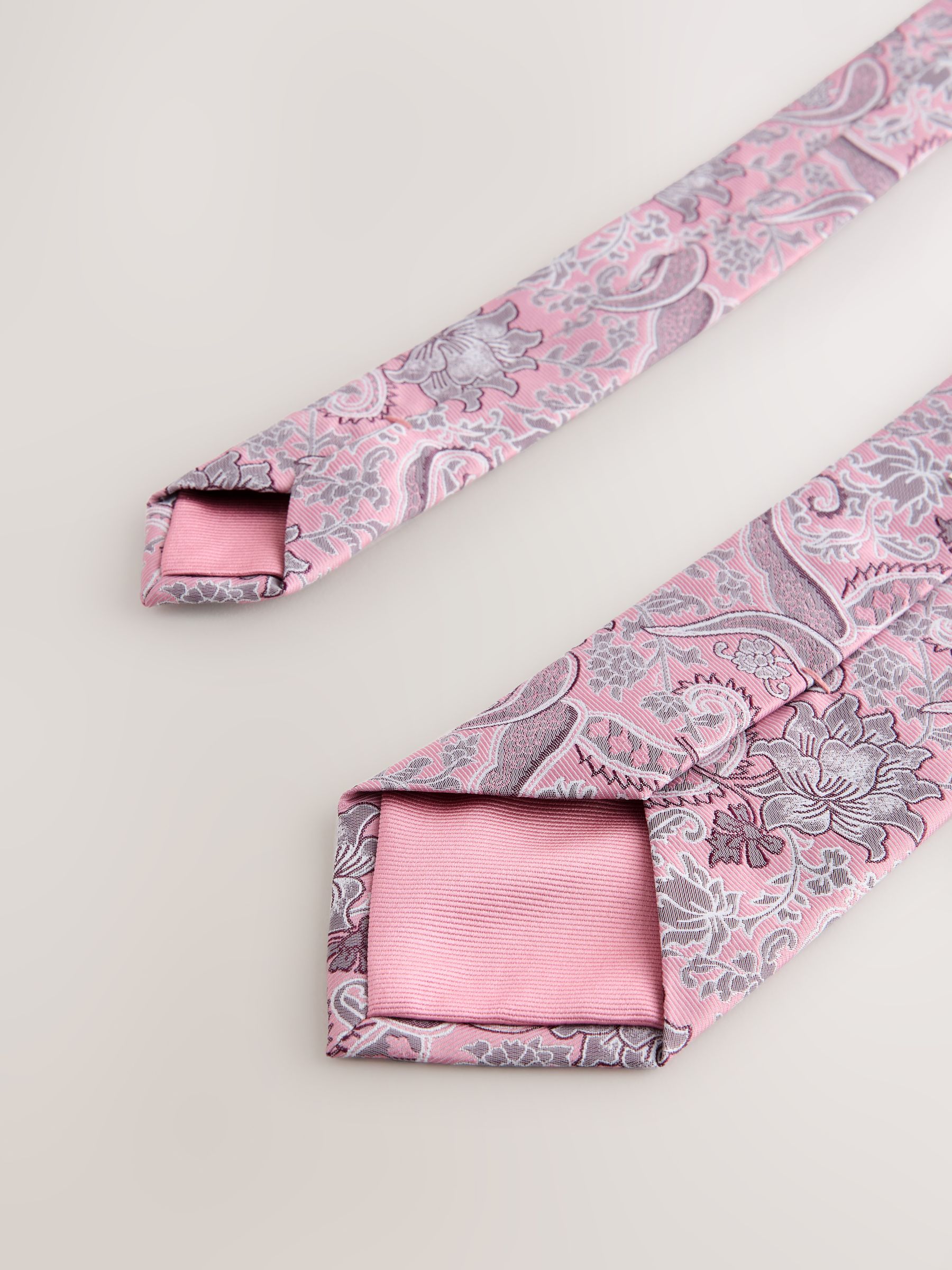 Buy Pink Paisley Tie from the Next UK online shop