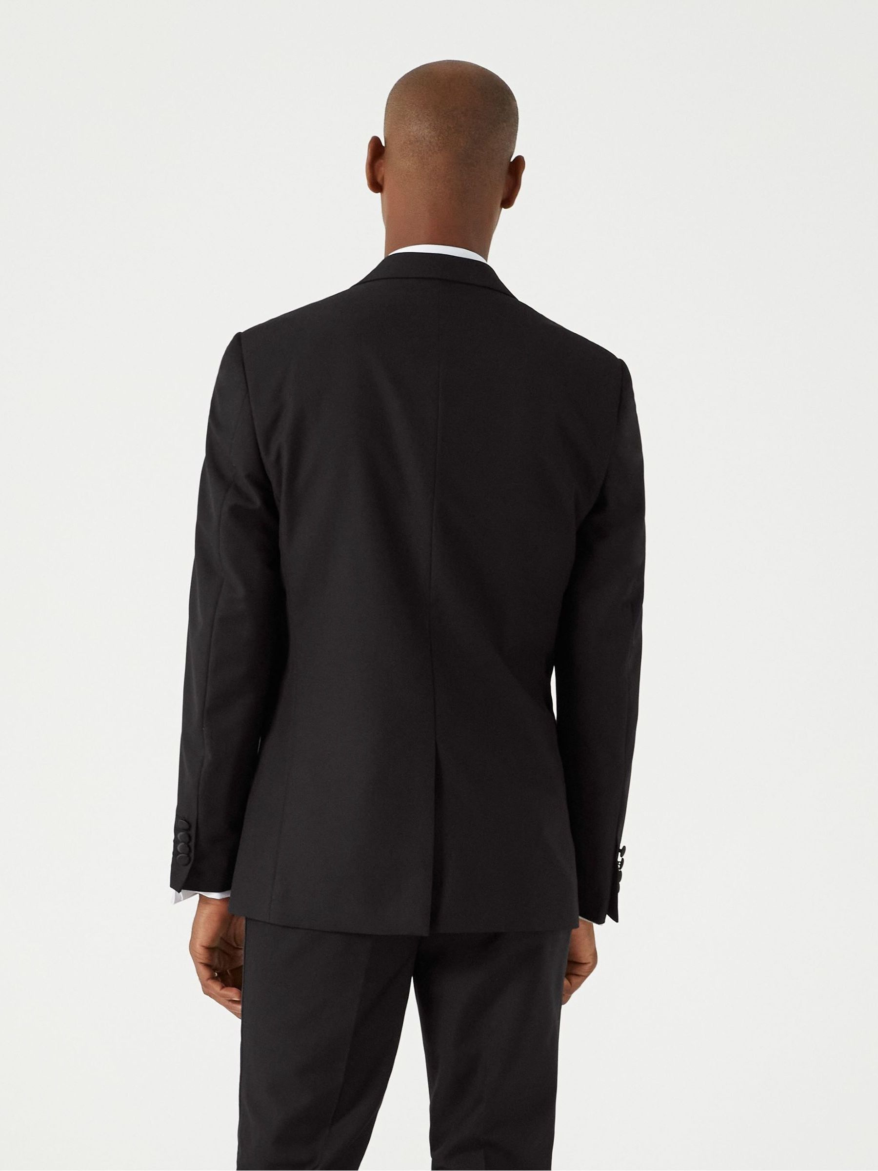 Buy Skopes Black Tailored Fit Sinatra Fit Dinner Suit Jacket from the ...