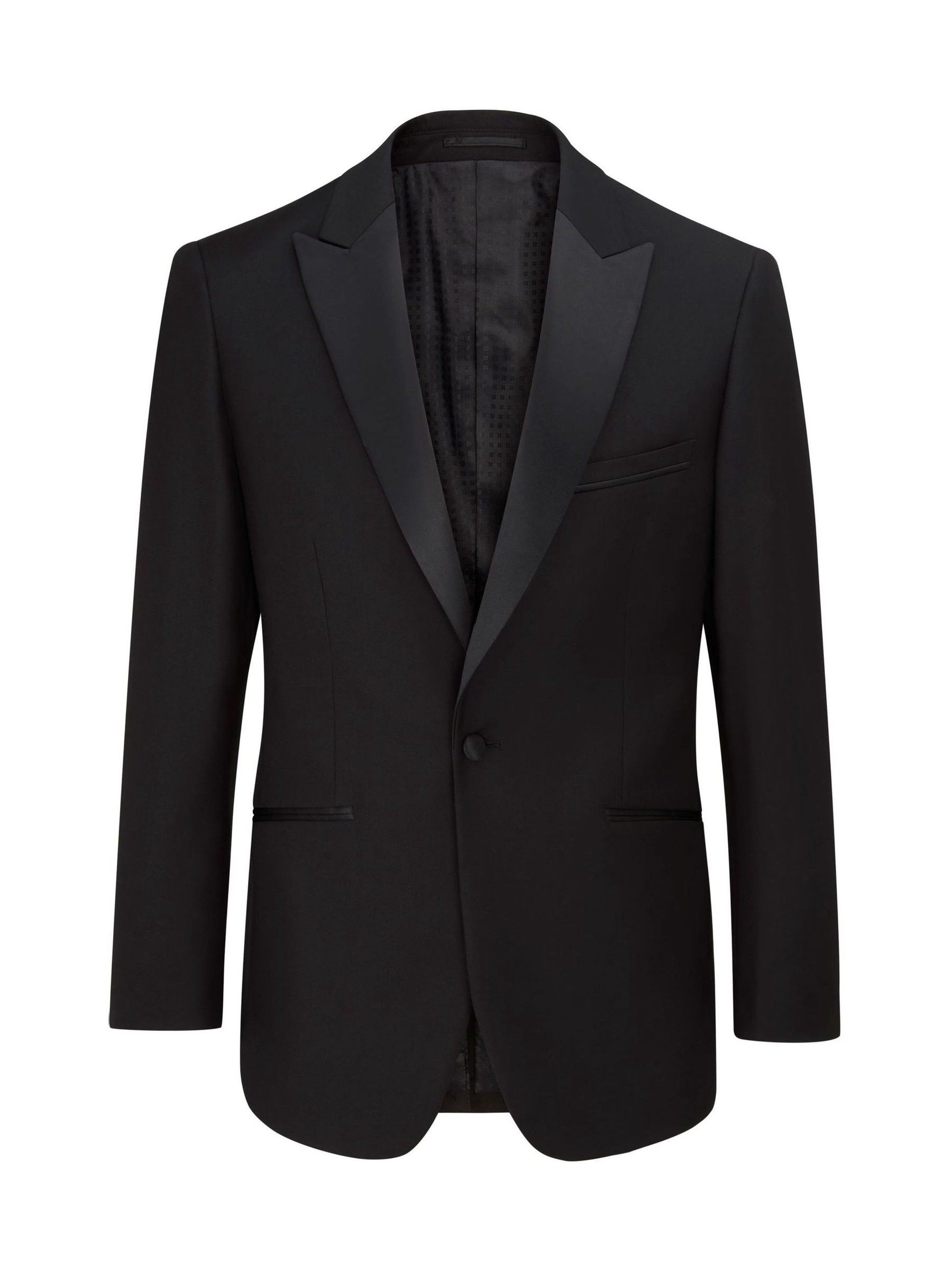 Buy Skopes Black Tailored Fit Sinatra Fit Dinner Suit Jacket from the ...