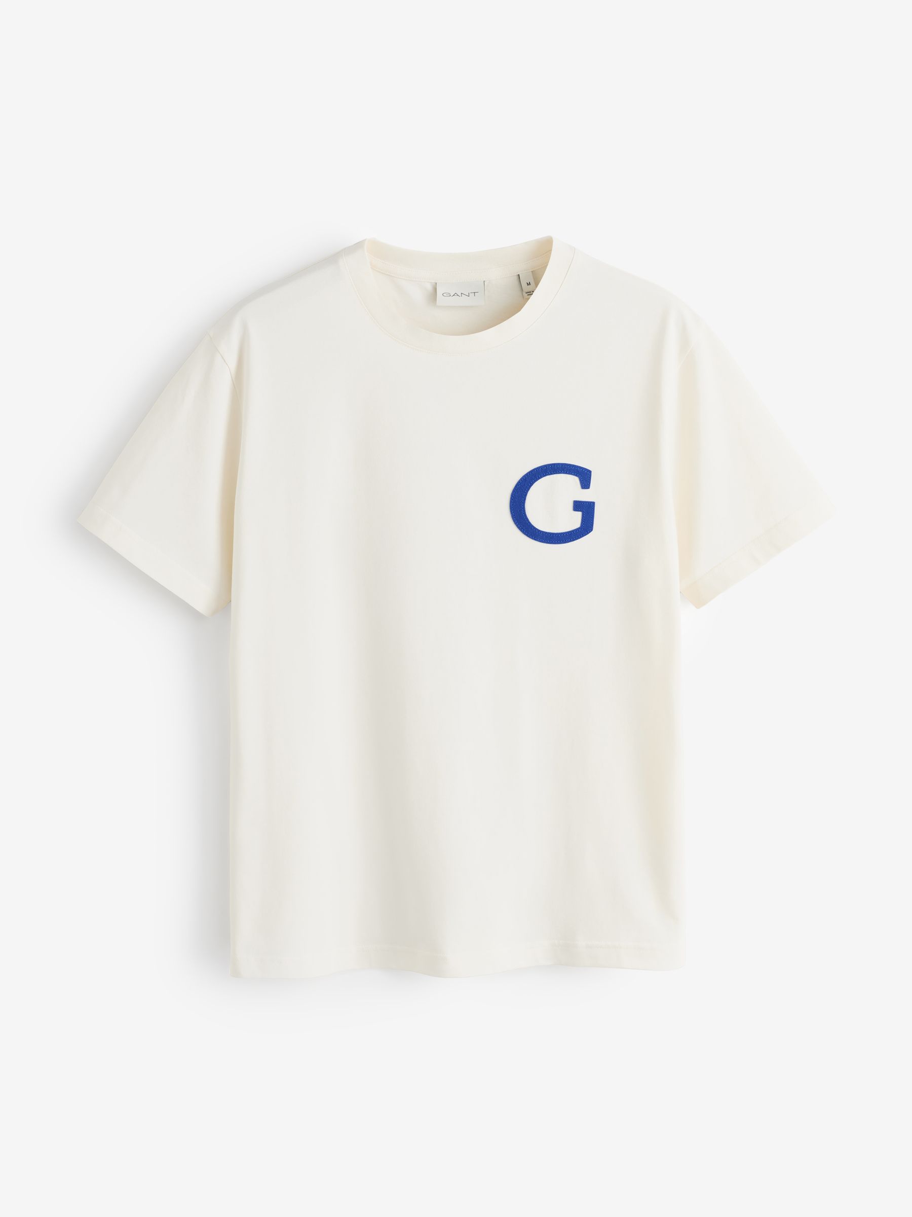 Buy GANT Cream G Badge T-Shirt from the Next UK online shop