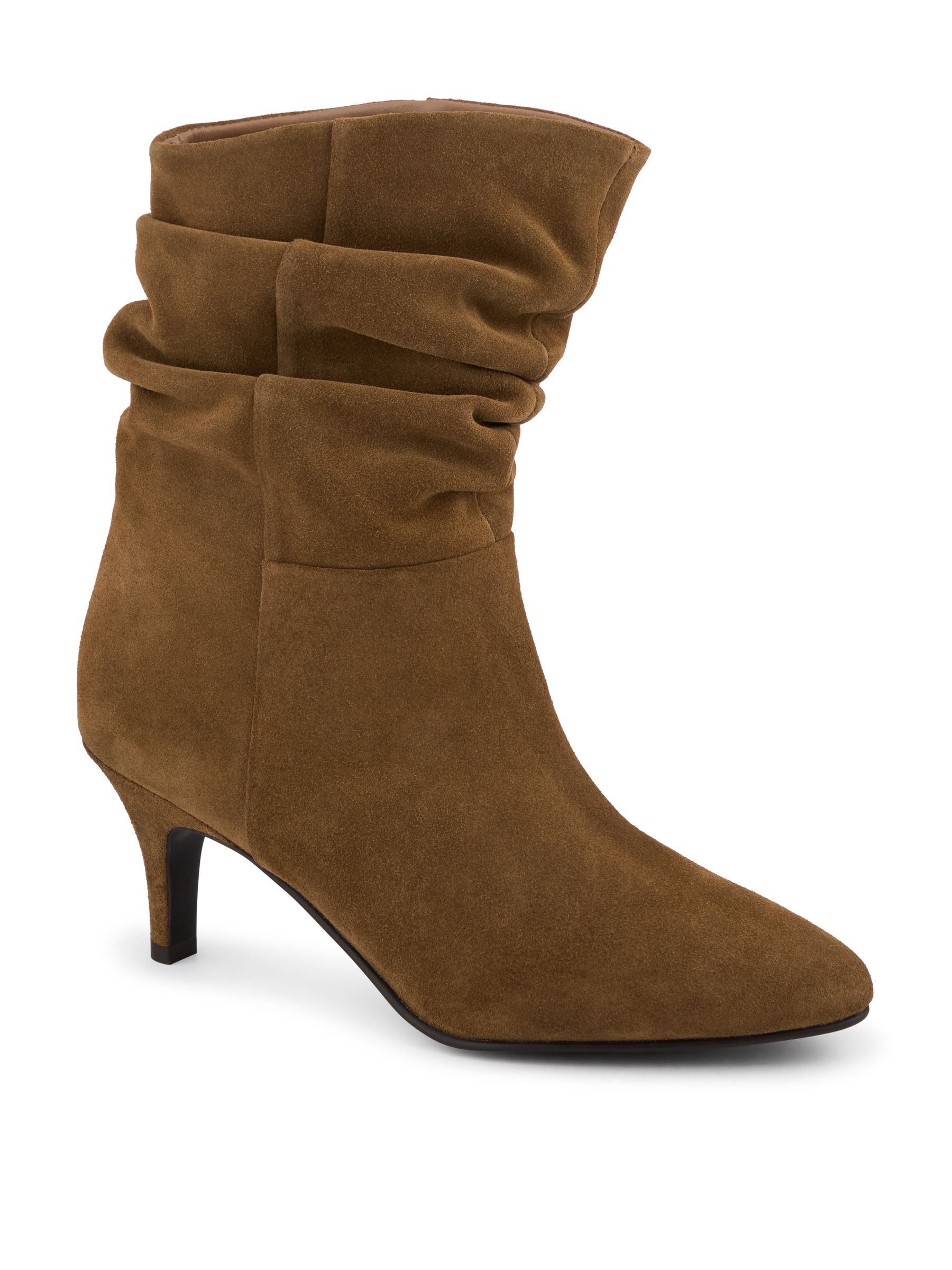 Buy Jones Bootmaker Brown Kathryn Slouch Leather Ankle Boots from the ...