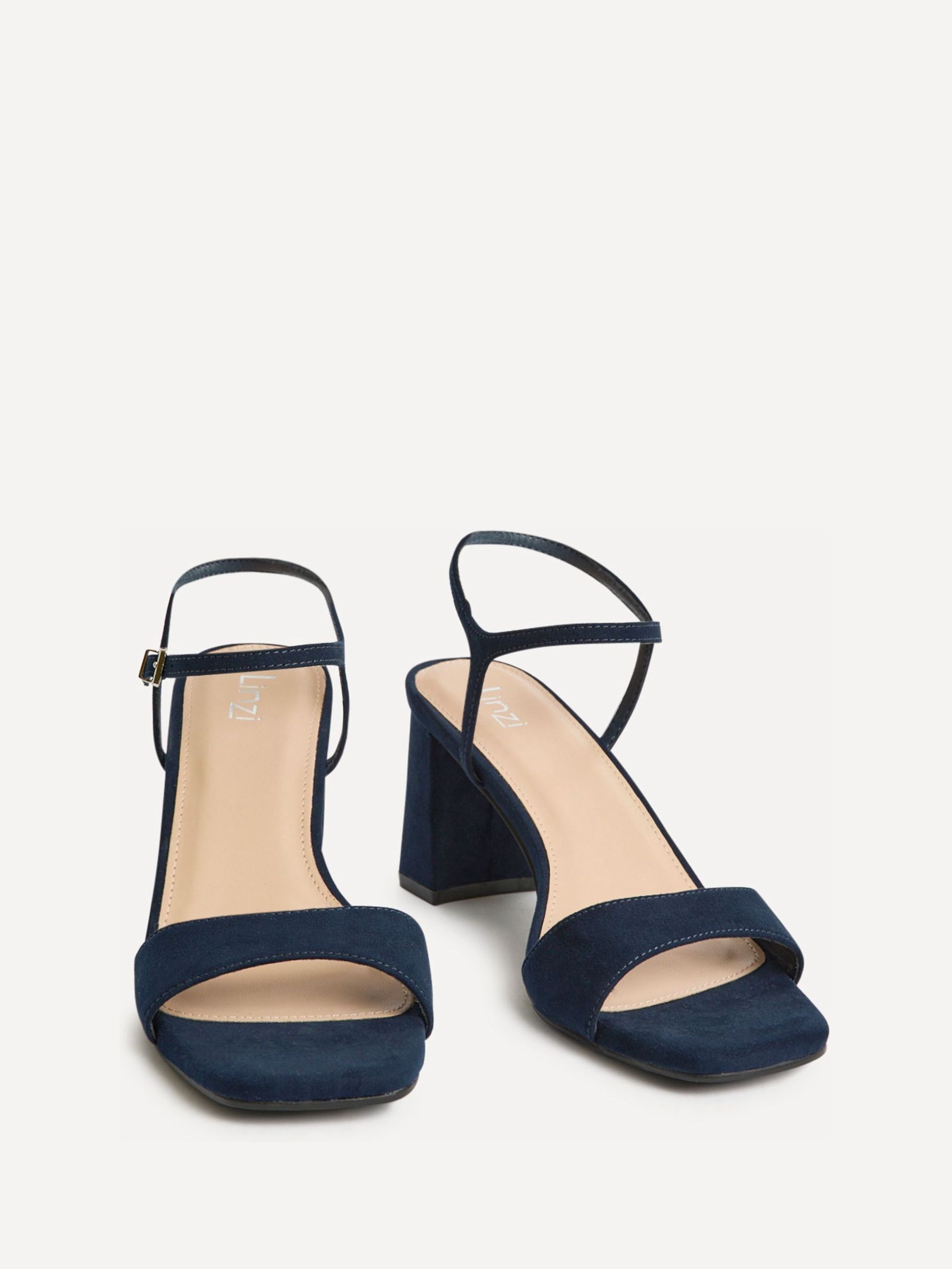 Buy Blue - Linzi Reveal Barely There Block Heel Sandals from Next ...
