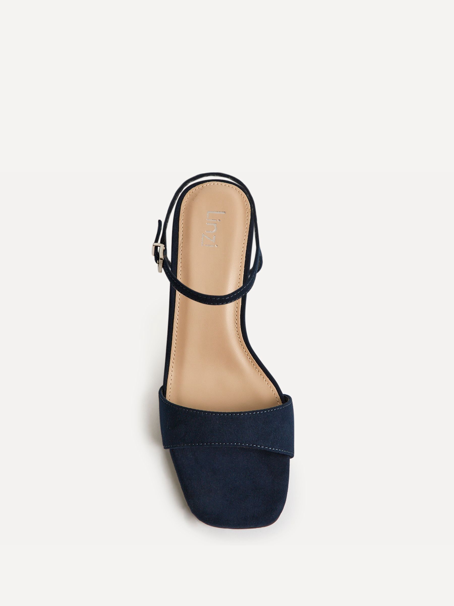 Buy Blue - Linzi Reveal Barely There Block Heel Sandals from Next ...