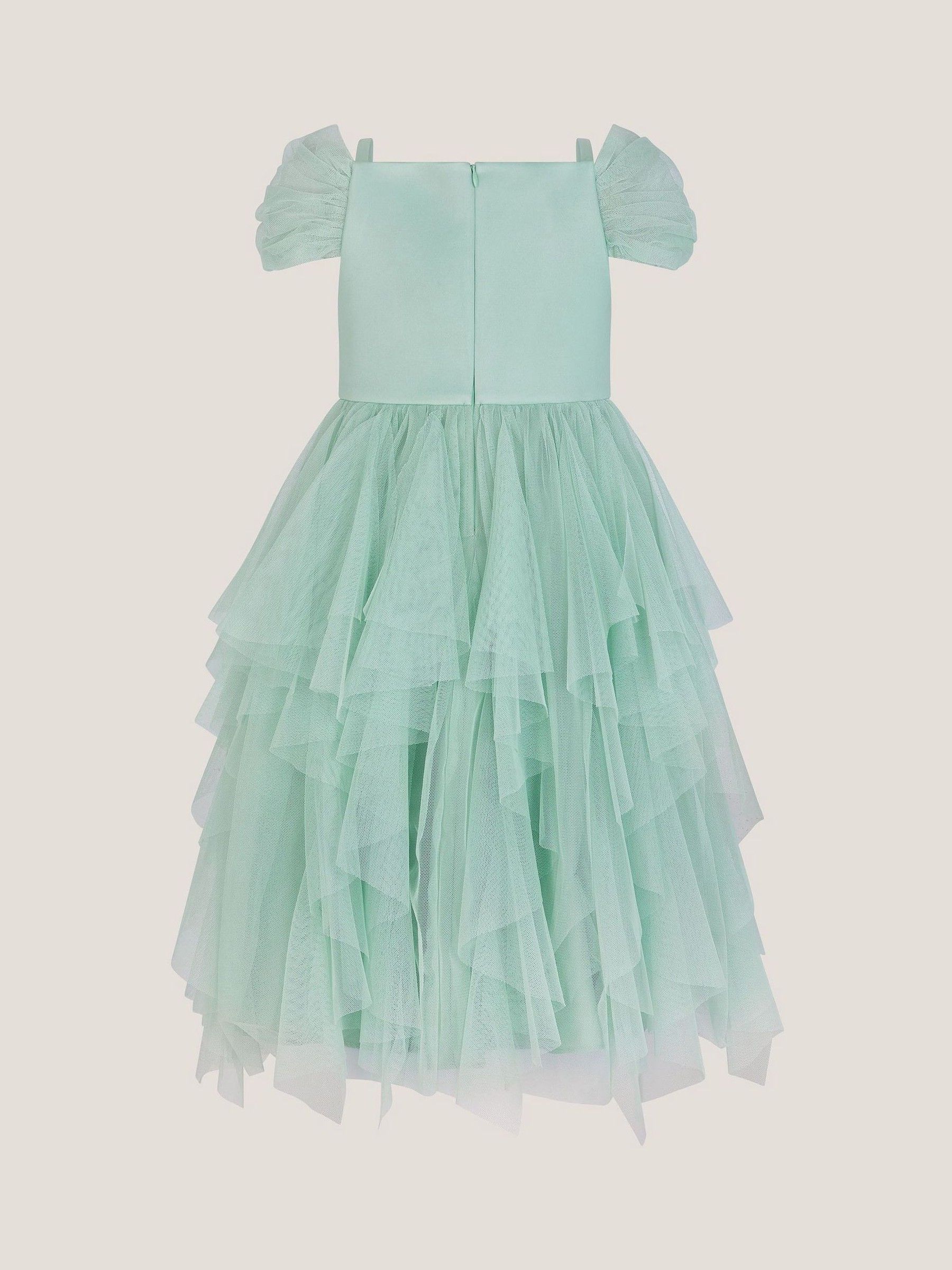 Buy Monsoon Green Scarlet Off The Shoulder Tulle Dress from Next Czech ...