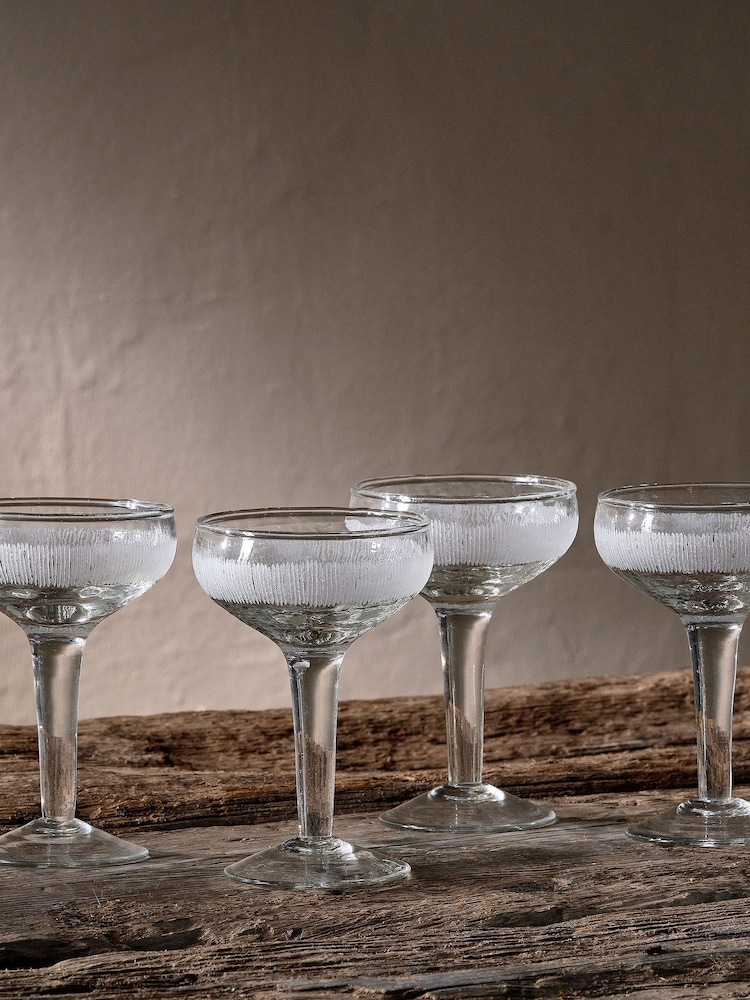 Buy Nkuku Clear Anara Etched Champagne Glass from the Next UK online shop