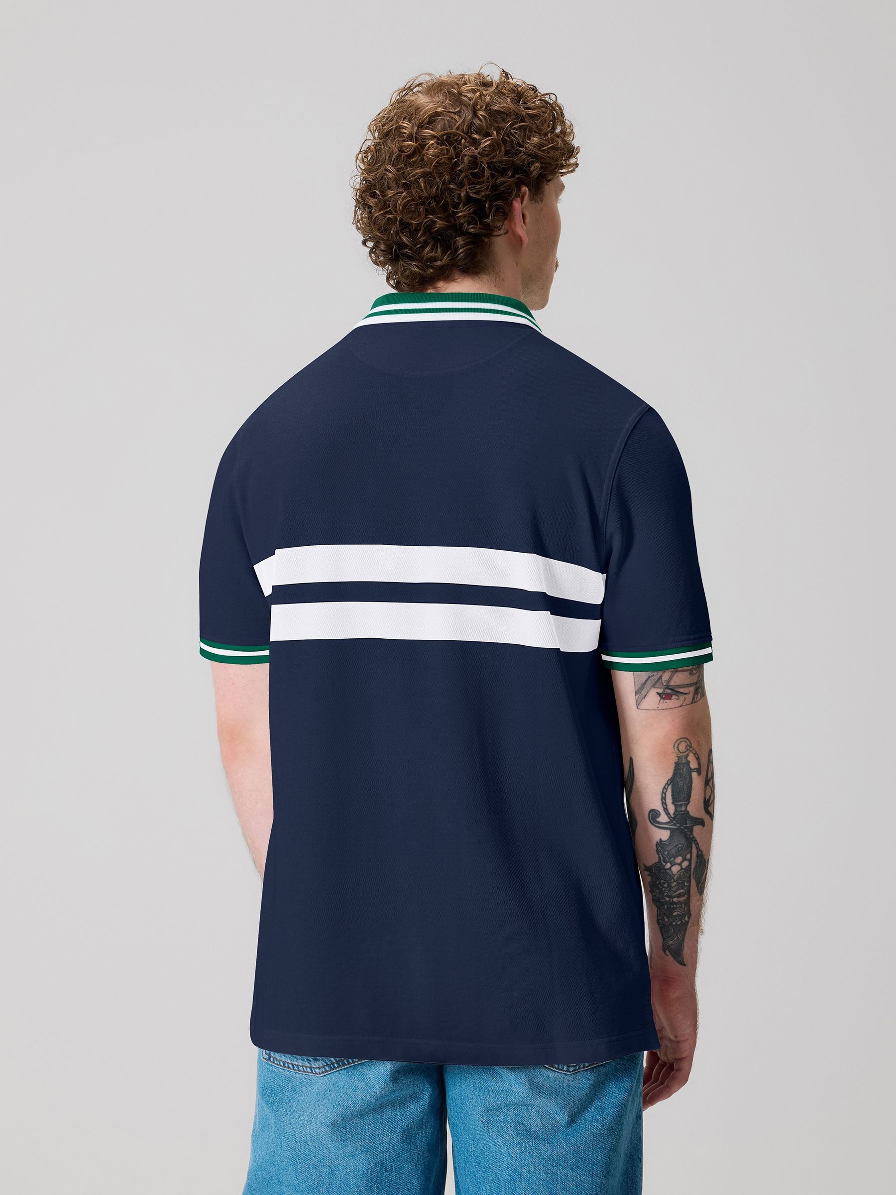 Buy Canterbury Blue Chest Stripe CCC Polo Shirt from Next Belgium