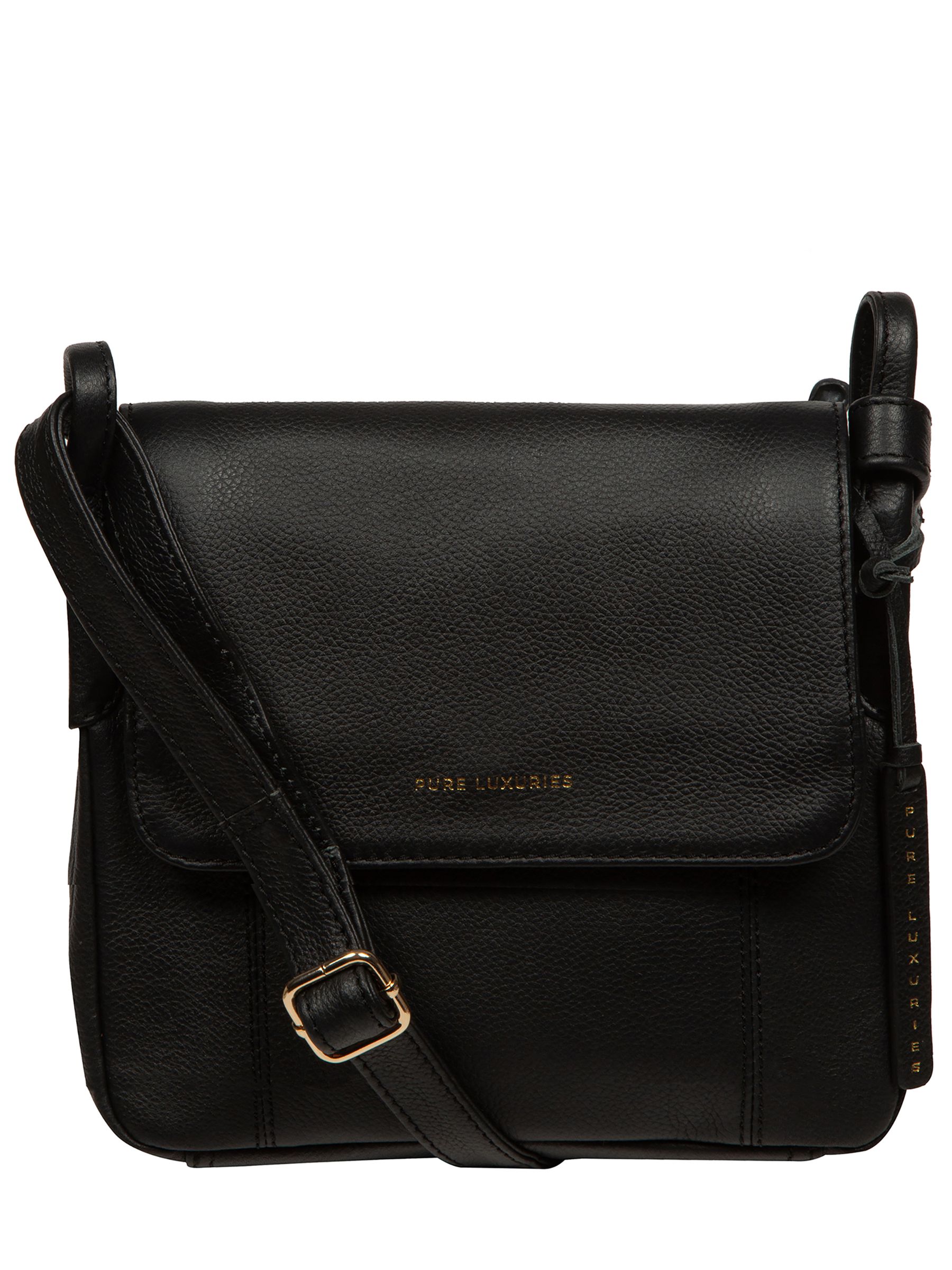 Buy Black - Pure Luxuries London Elston' Leather Cross-Body Bag from ...