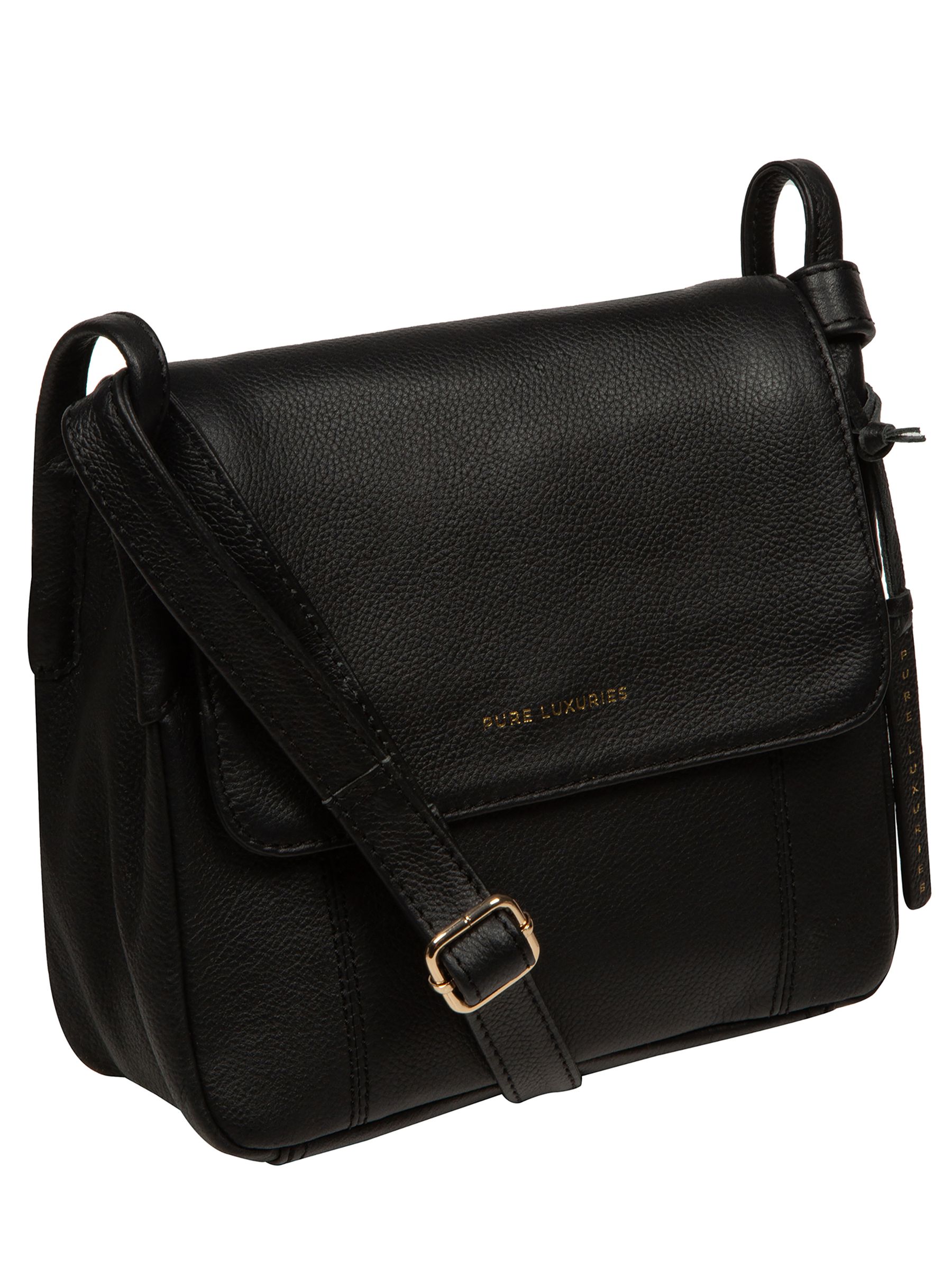 Buy Black - Pure Luxuries London Elston' Leather Cross-Body Bag from ...