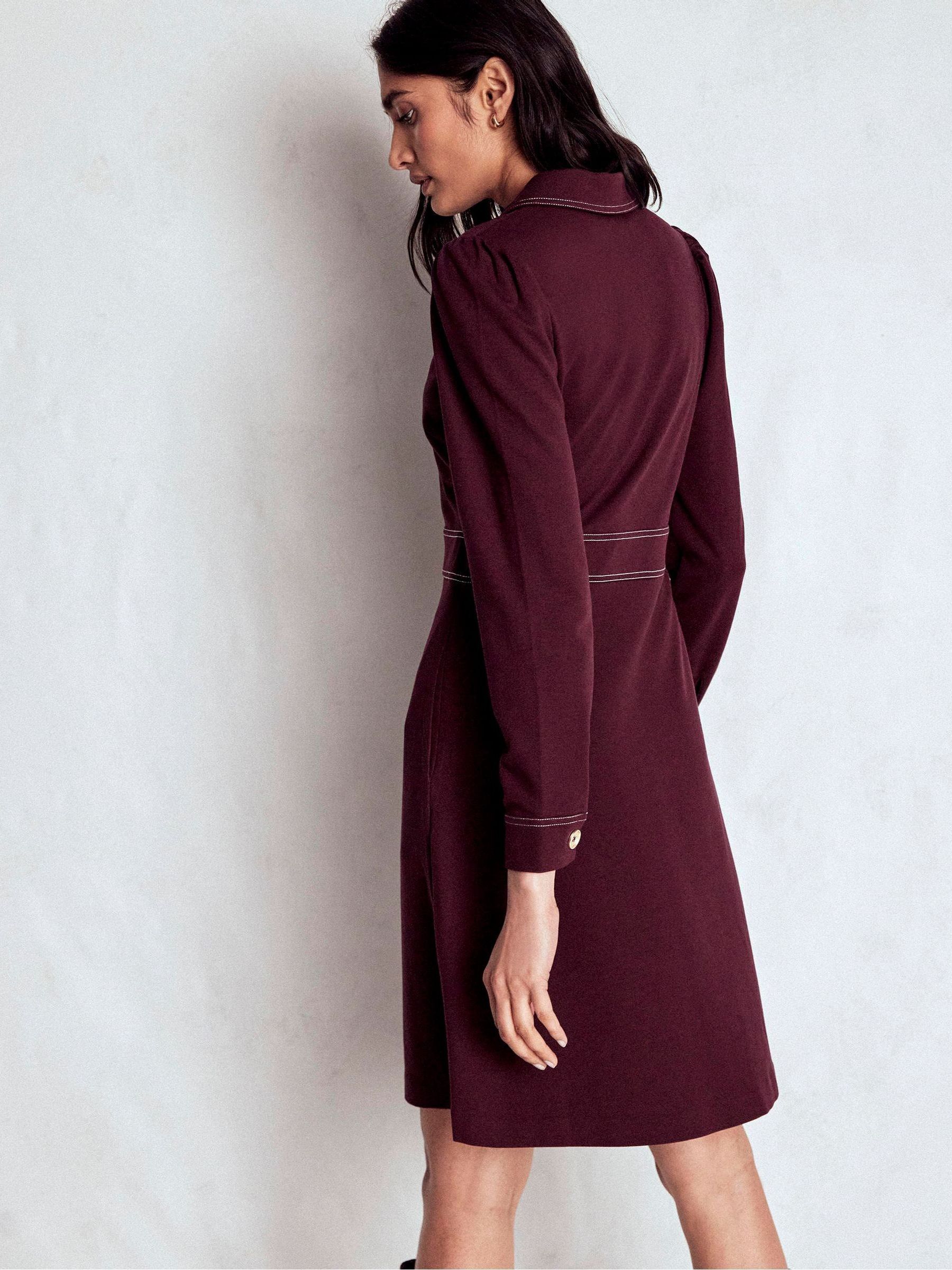 Buy Purple - Boden Nicolette Long Sleeve Dress from Next Czech Republic