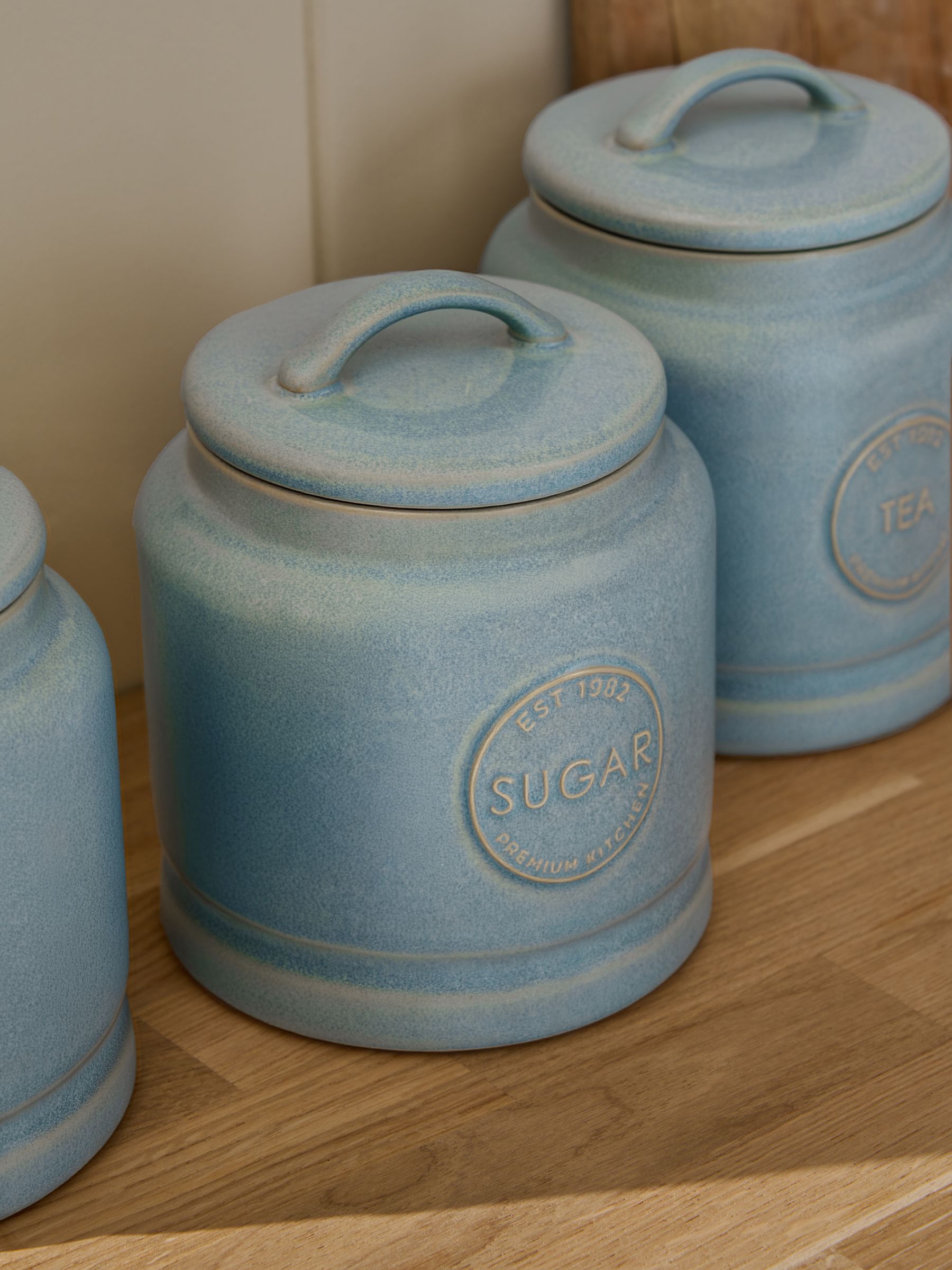 Buy Blue Country Badge Set of 3 Storage Jars from the Next UK online shop