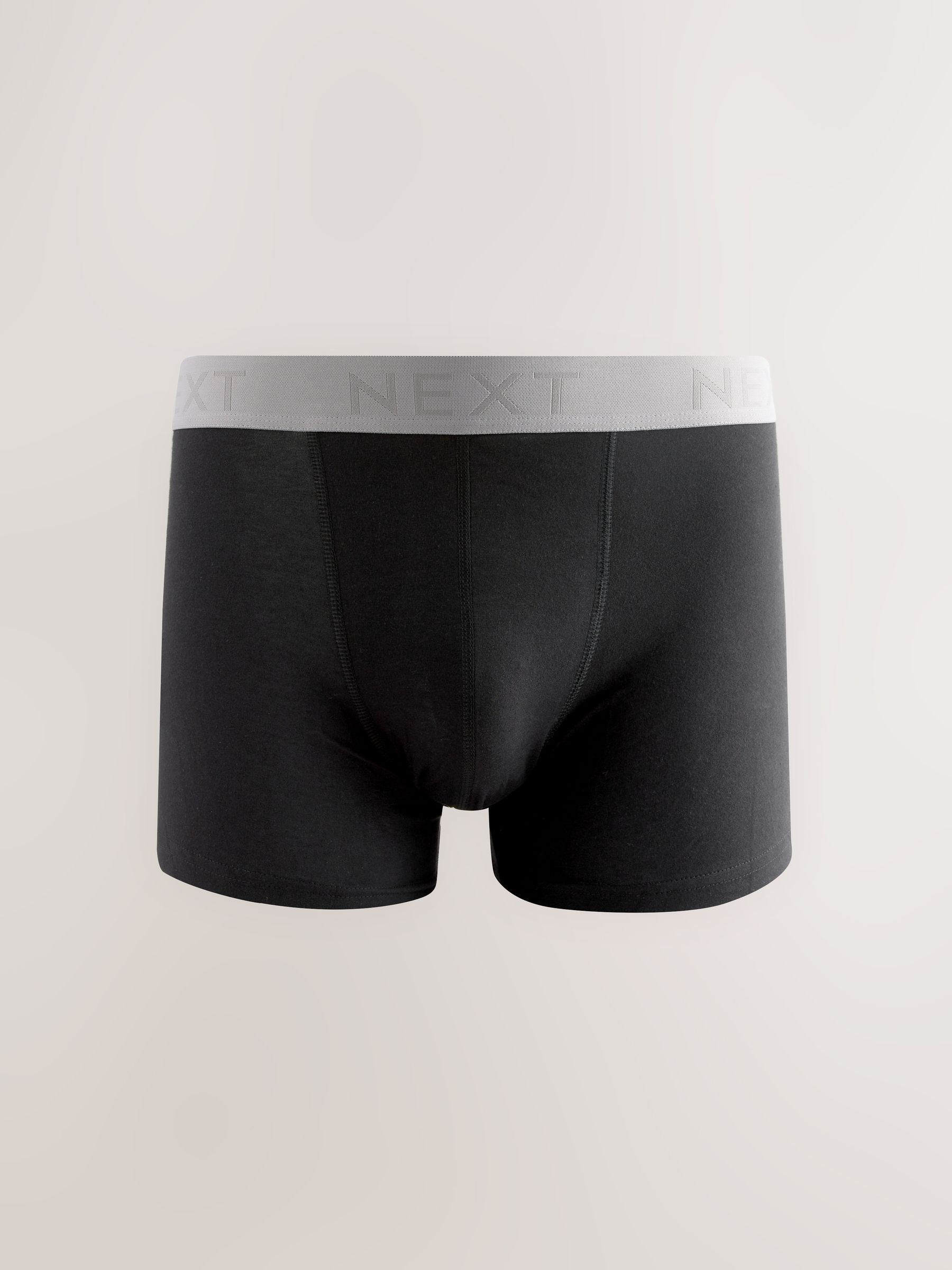 Buy Black Neutral Waistband Trunks Boxers 5 Pack from the Next UK ...