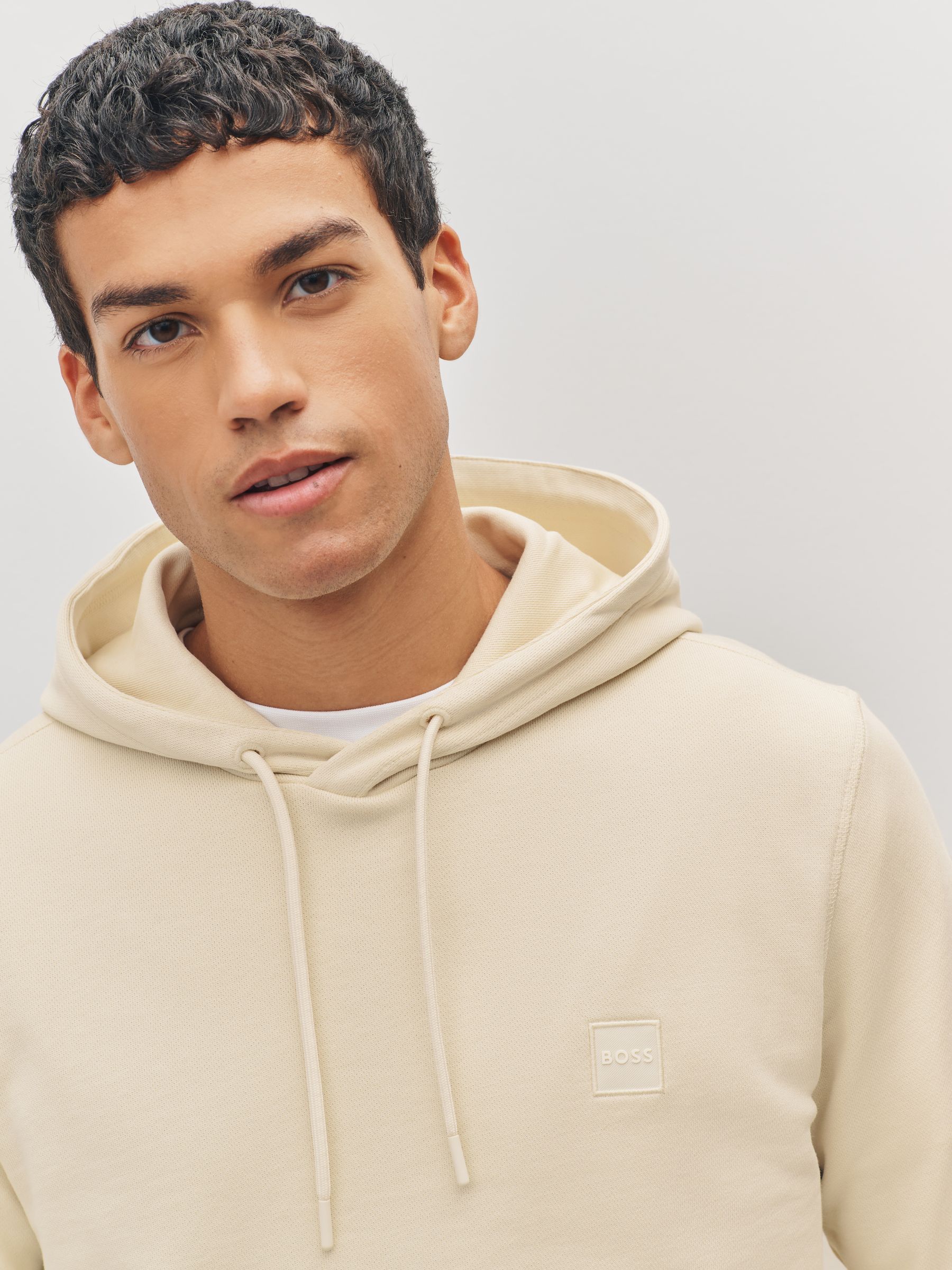 Buy BOSS Yellow Regular-Fit Wetalk Logo Hoodie from the Next UK online shop