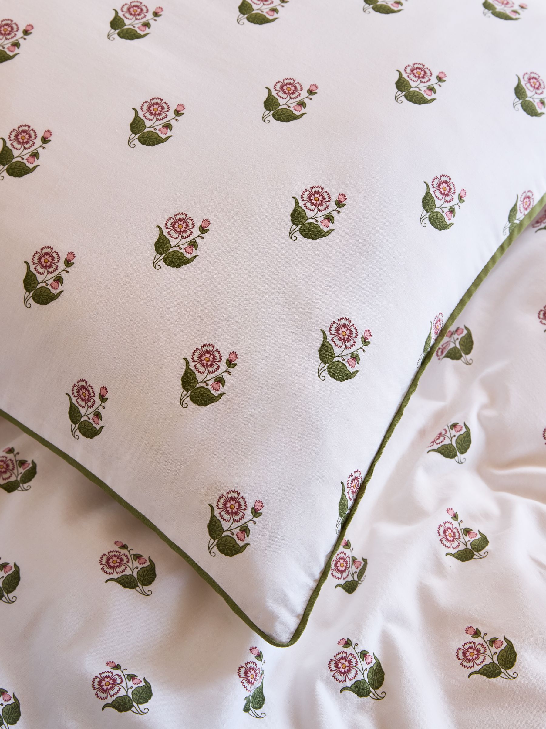 Buy Laura Ashley Pink Beauchamp Floral 100% Cotton Duvet Cover and ...