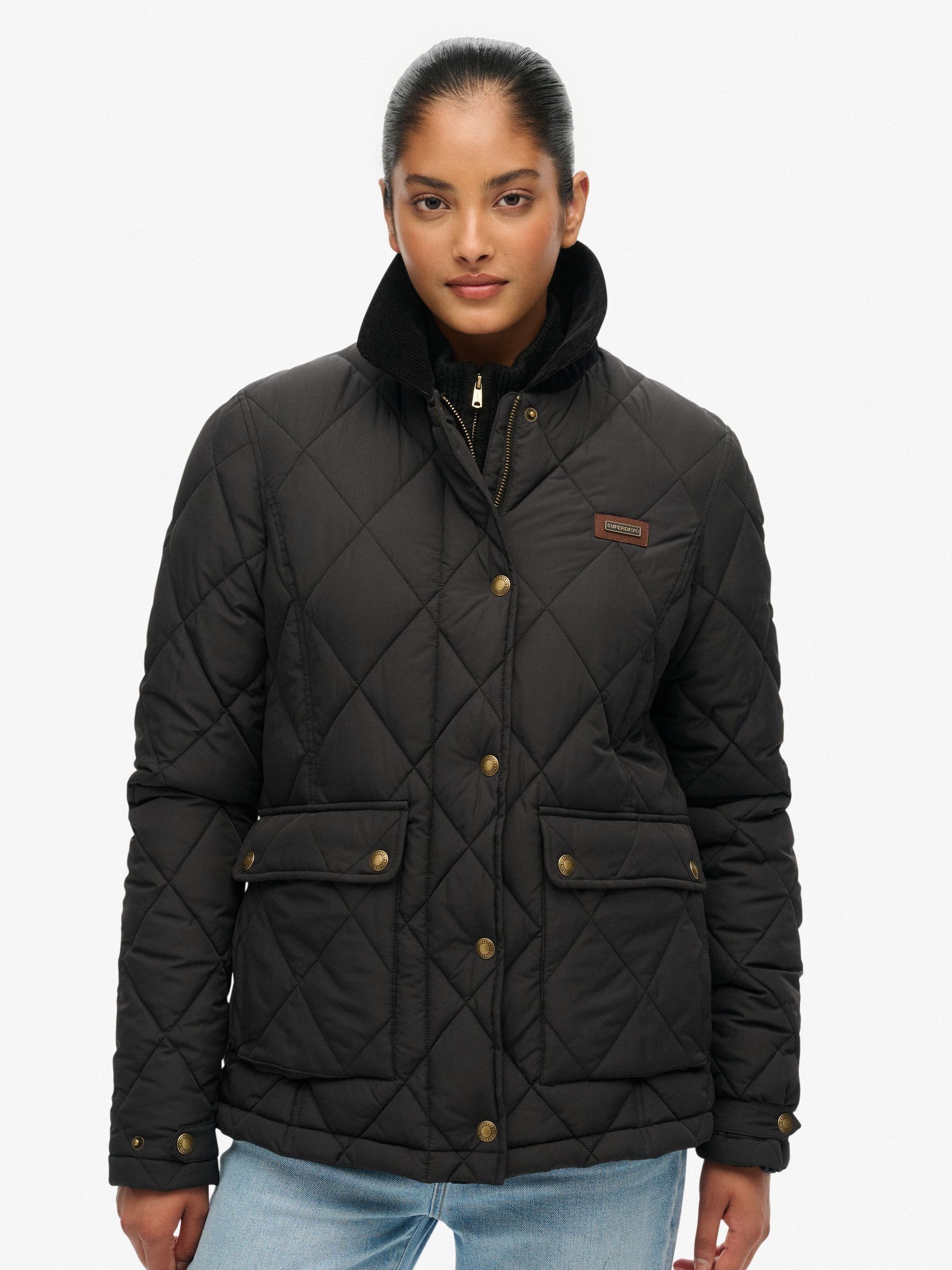 Buy Superdry Black Cord Trimmed Liner Jacket from Next Kuwait