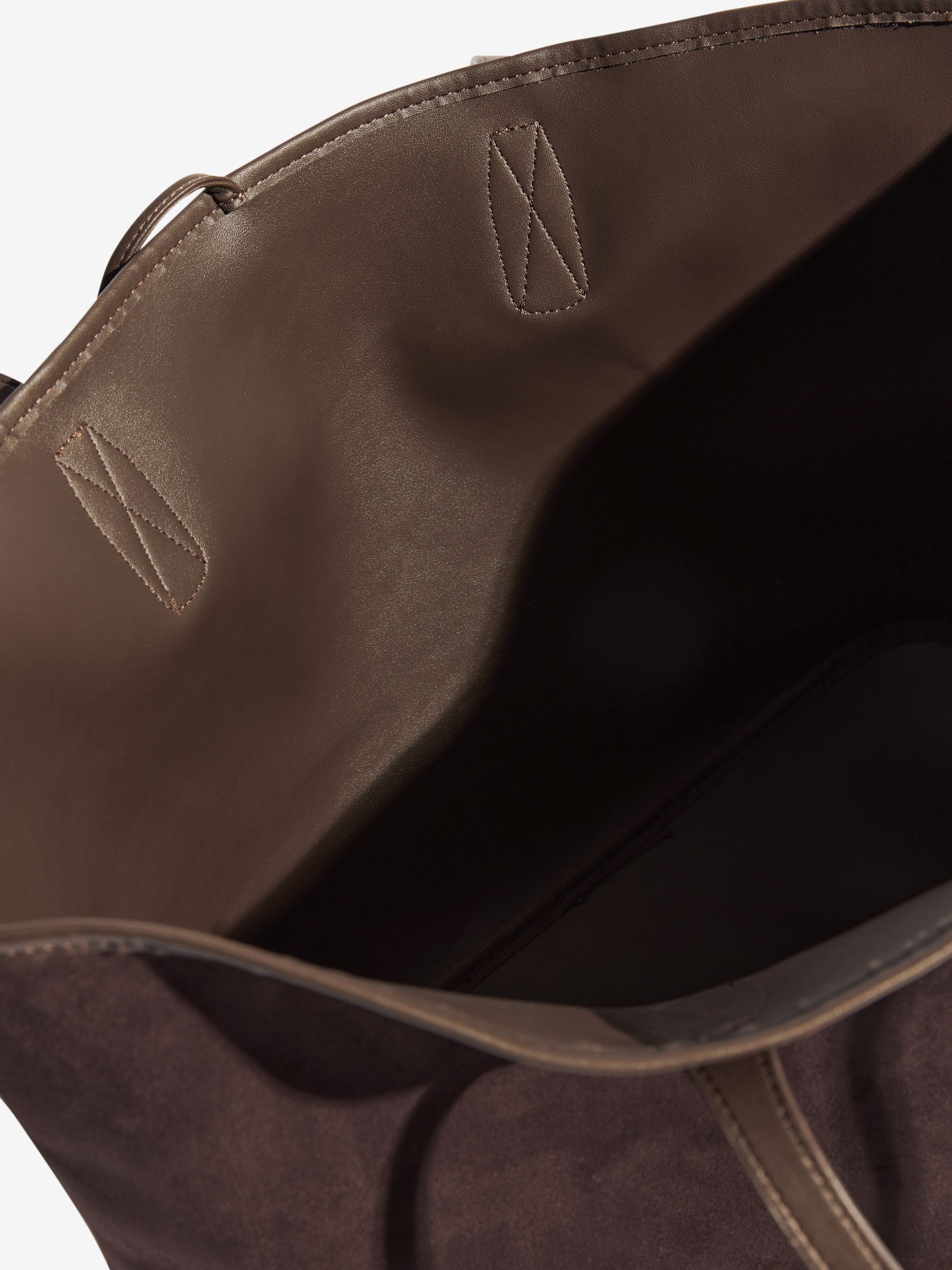 Buy Friends Like These Chocolate Brown Faux Suede Soft Tote Bag from ...