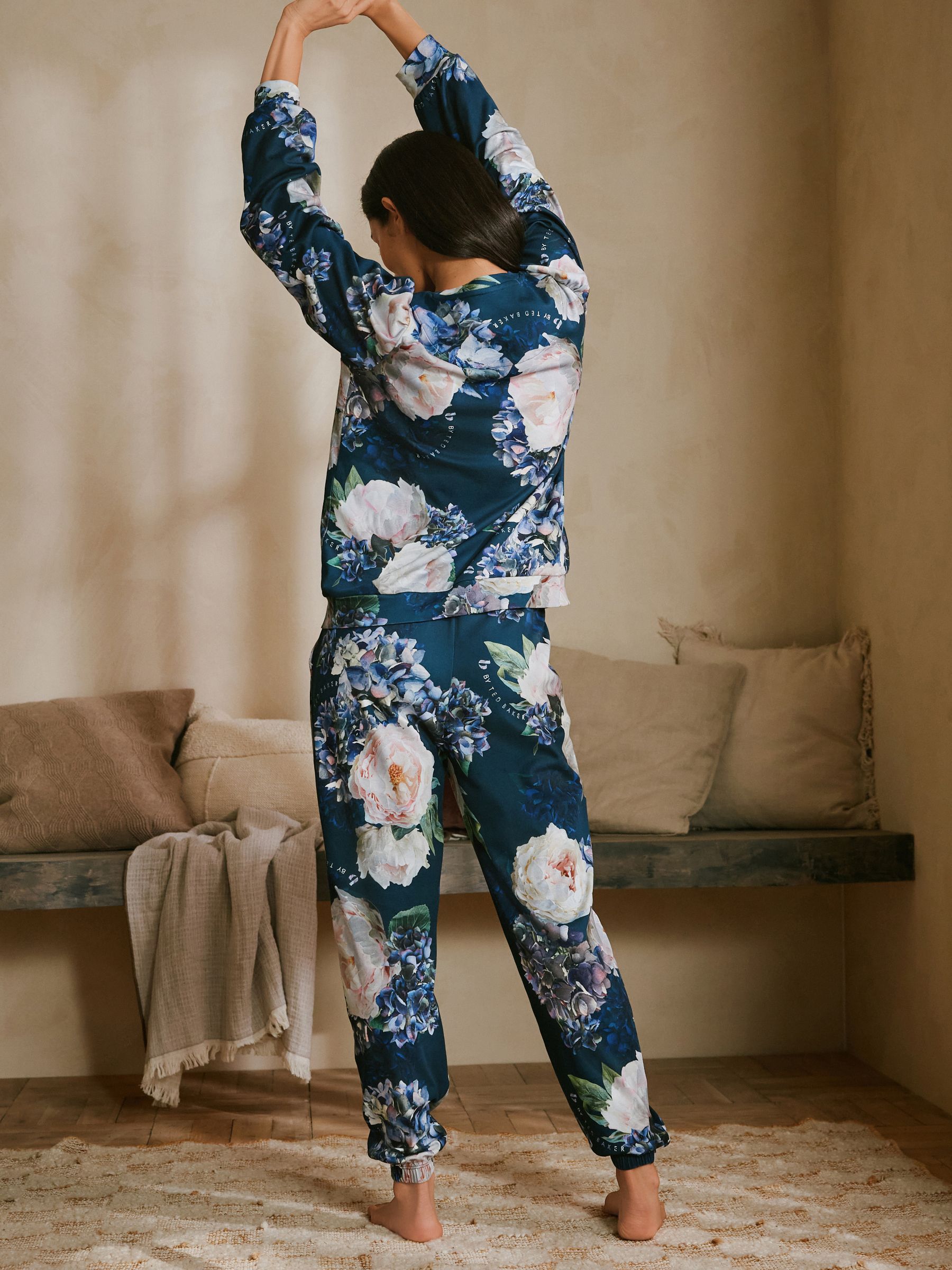 Buy B by Ted Baker Blue Floral Twosie Pyjamas from the Next UK online shop