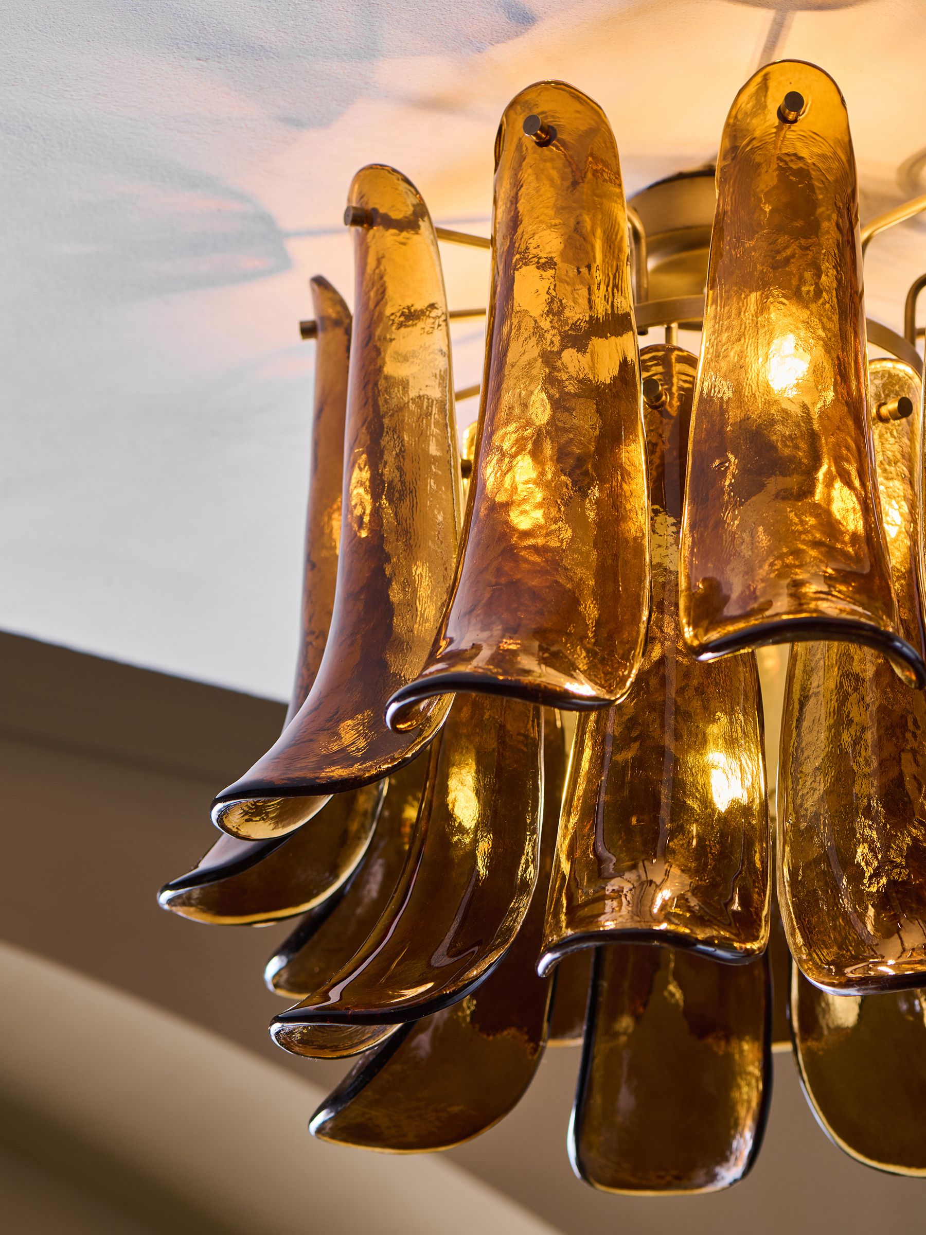 Buy Amber Orange Messina Flush Fitting Ceiling Light from the Next UK ...