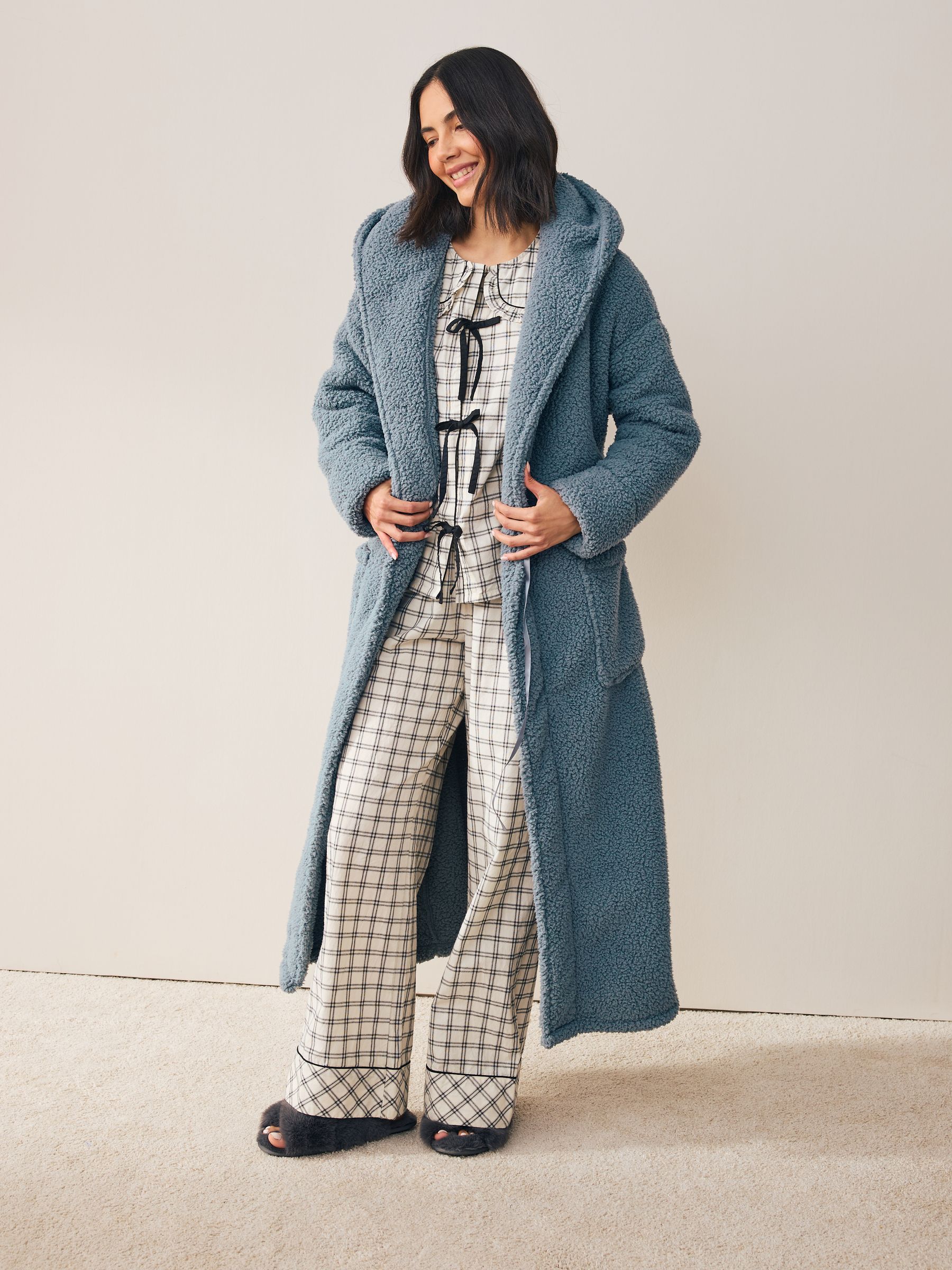 Buy Blue Teddy Dressing Gown from the Next UK online shop