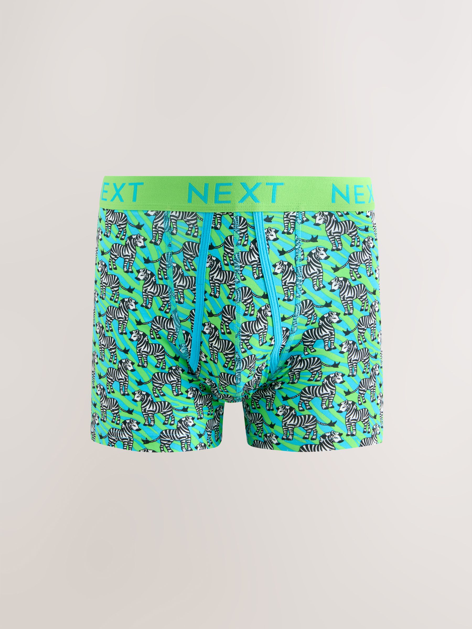Buy Bright Pink/Blue Animals Pattern A-Front Boxers 5 Pack from the ...