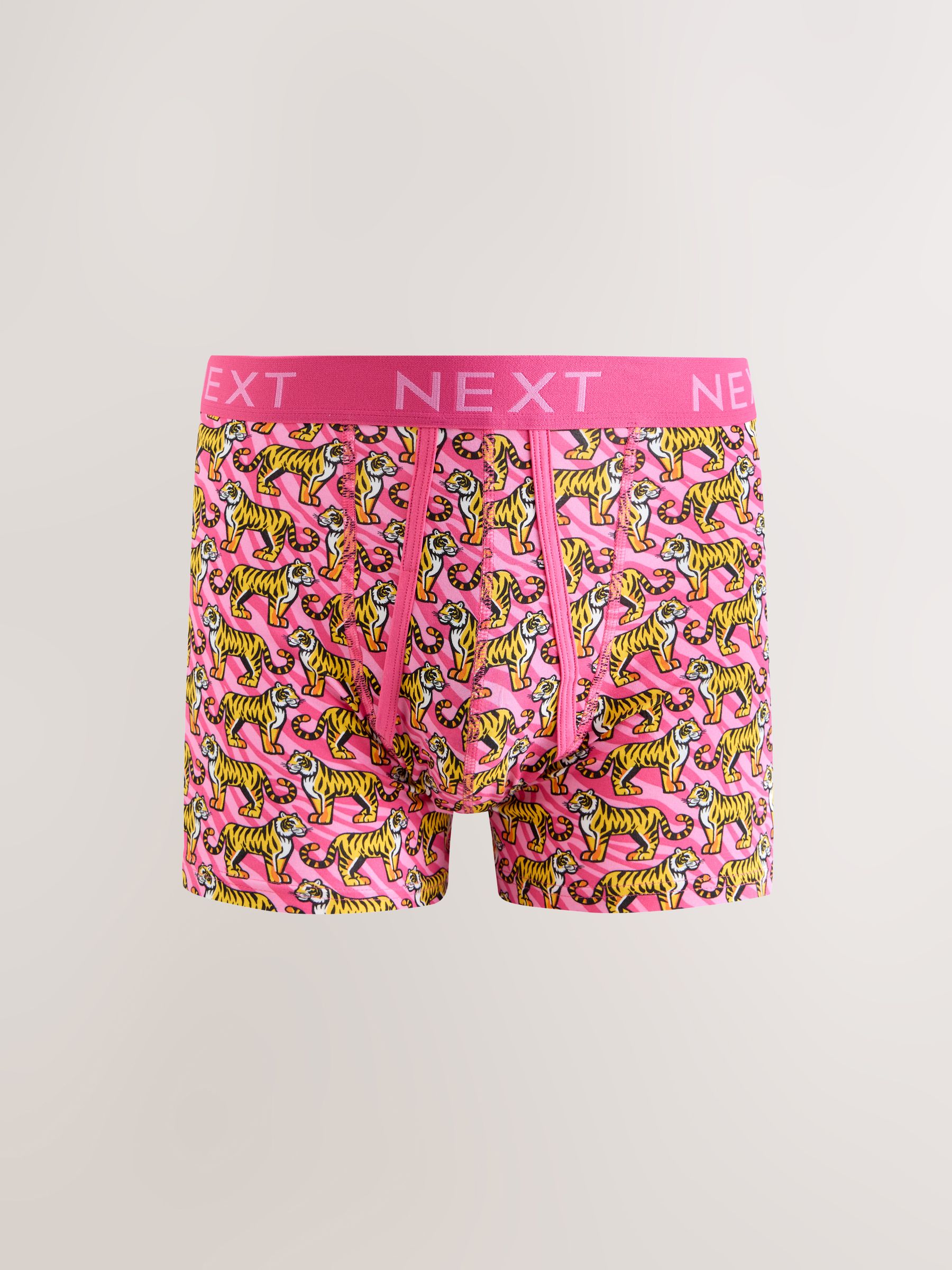 Buy Bright Pink/Blue Animals Pattern A-Front Boxers 5 Pack from the ...