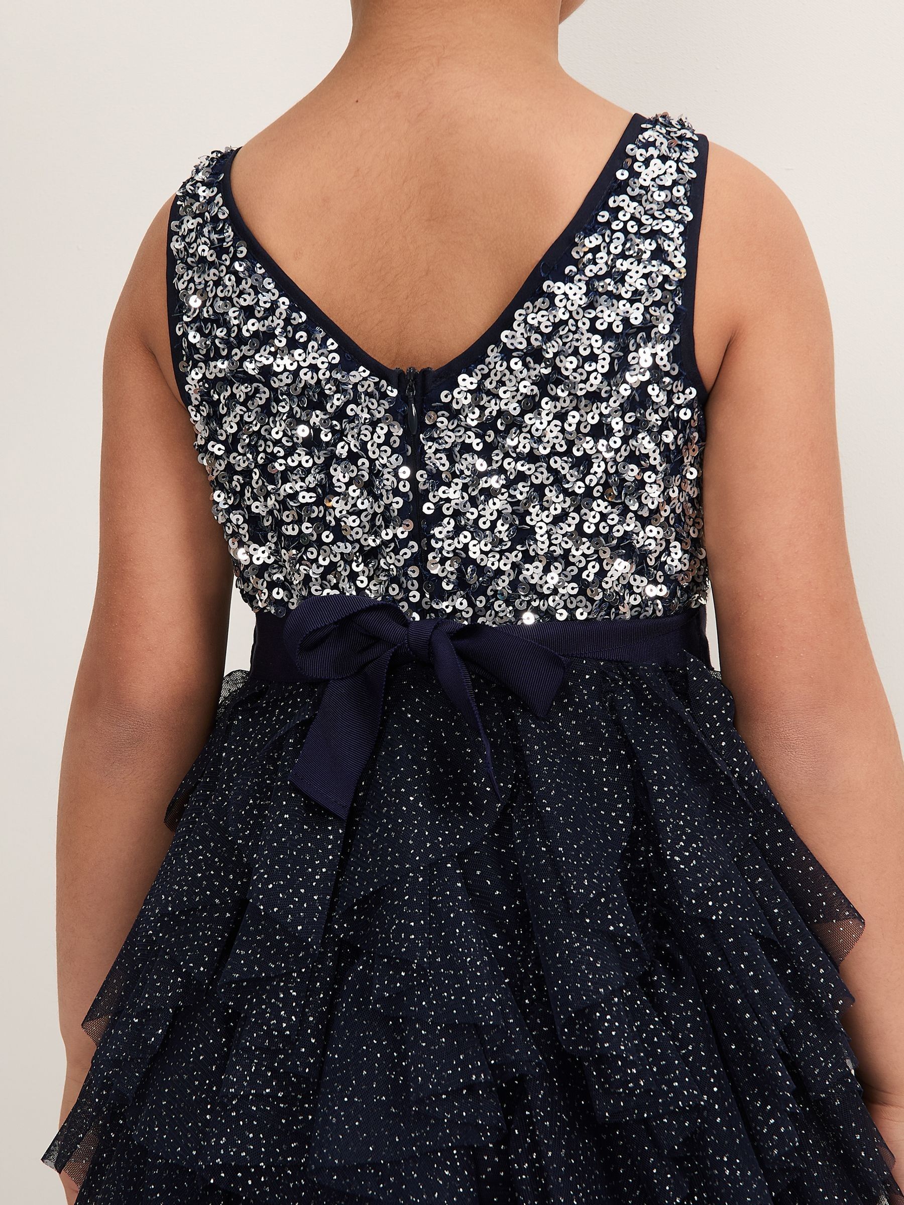 Buy Phase Eight Blue Andrina Sequin Dress from Next Kuwait