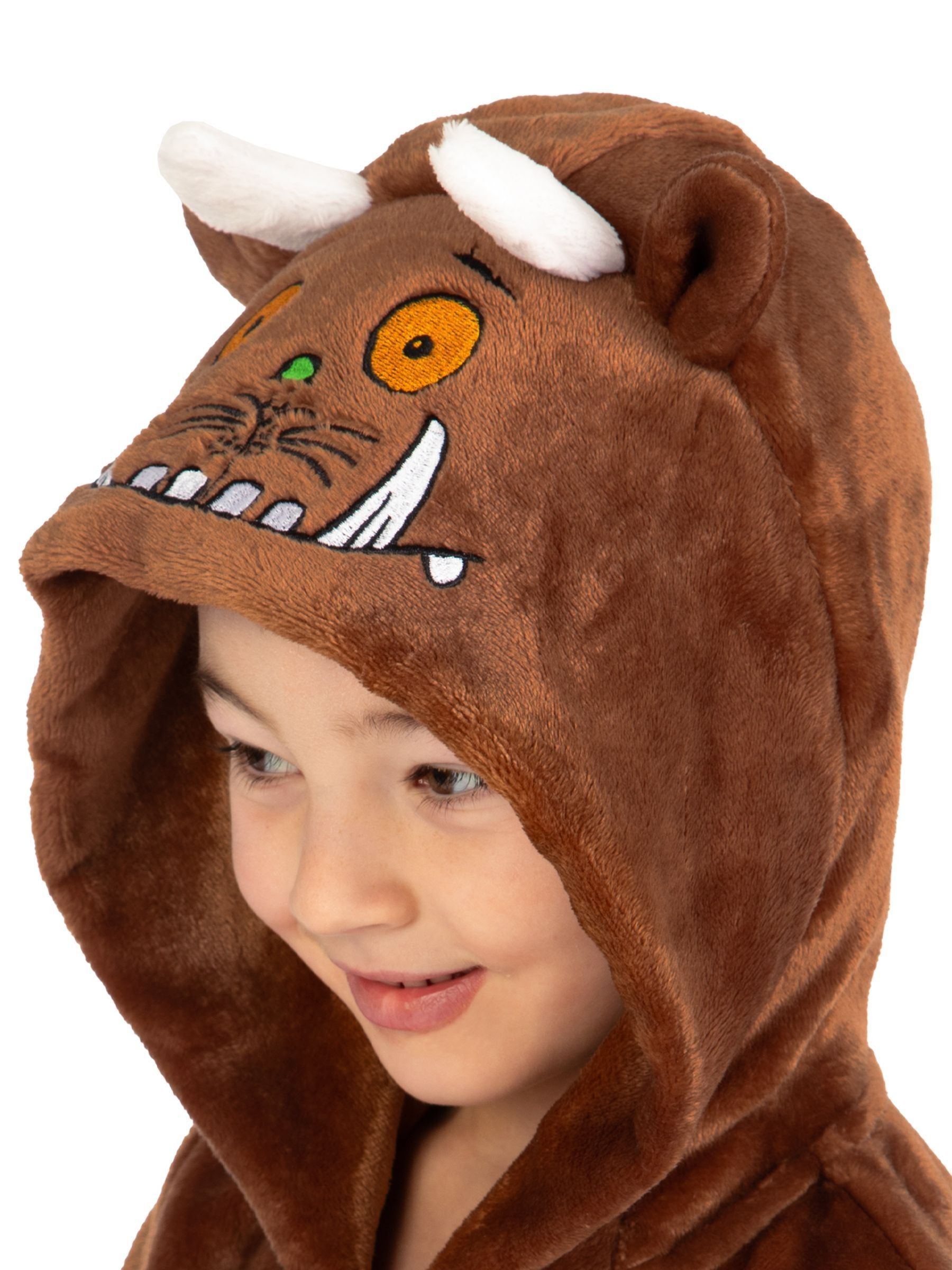 Buy Character Brown The Gruffalo Fleece All-In-One With 3D Ears and ...