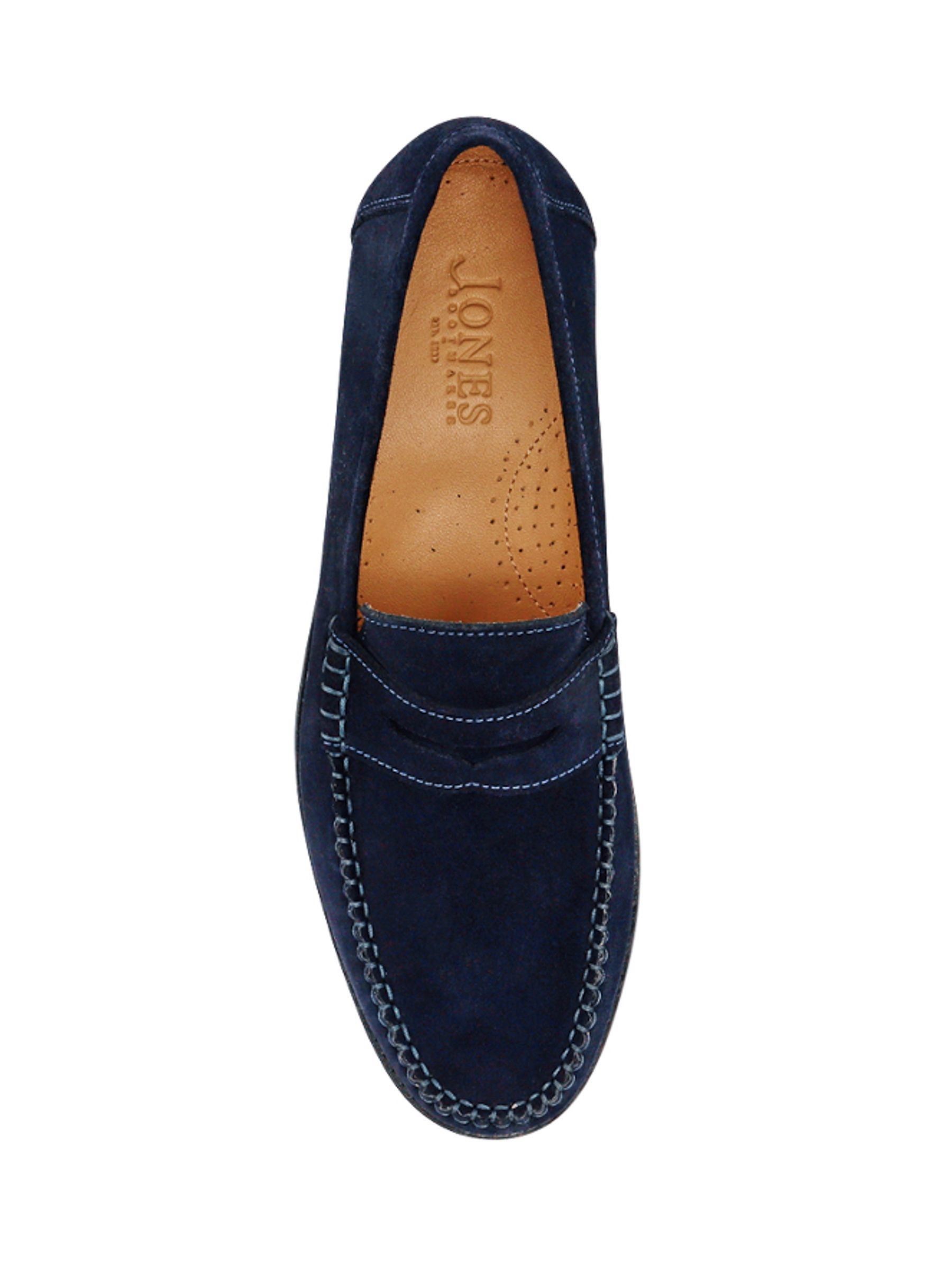 Buy Jones Bootmaker Blue Quennell Leather Penny Loafers from the Next ...
