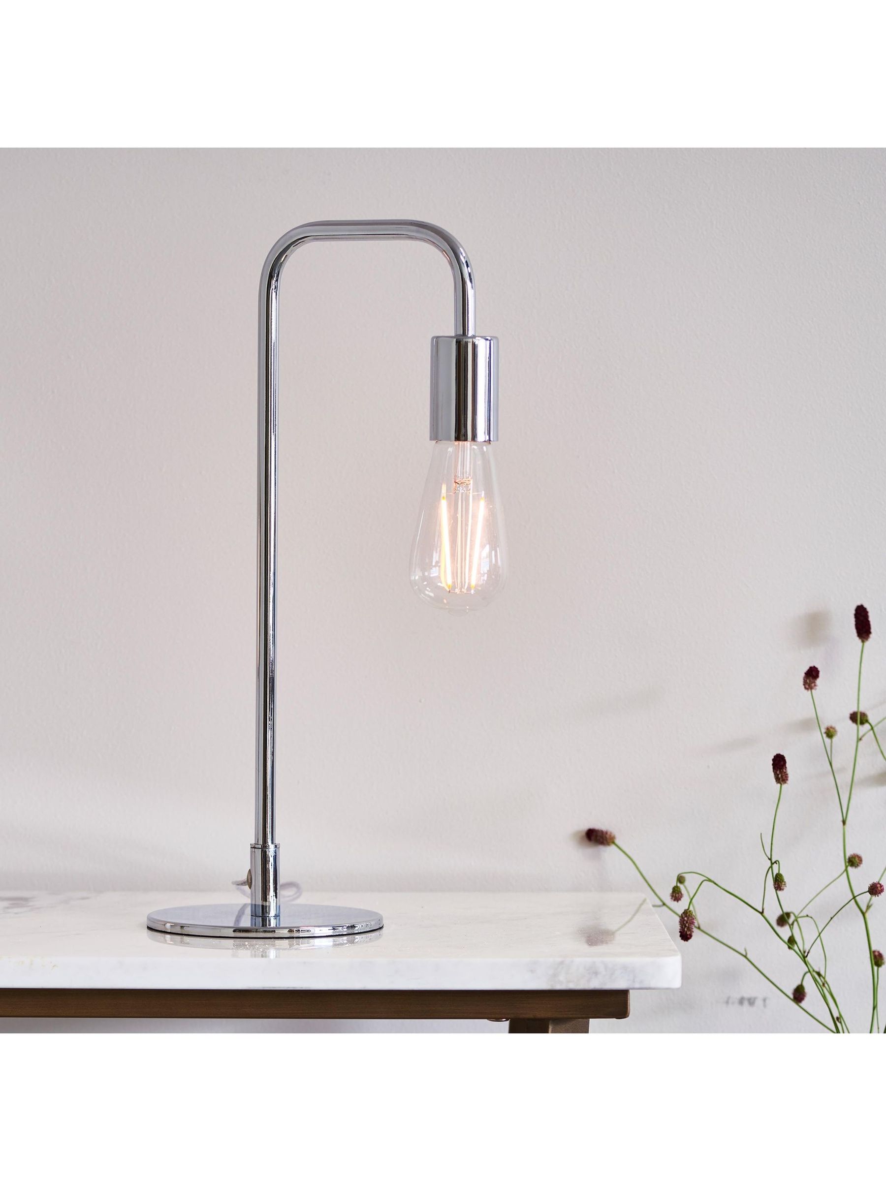 Buy Gallery Home Chrome Ruben Table Lamp from the Next UK online shop
