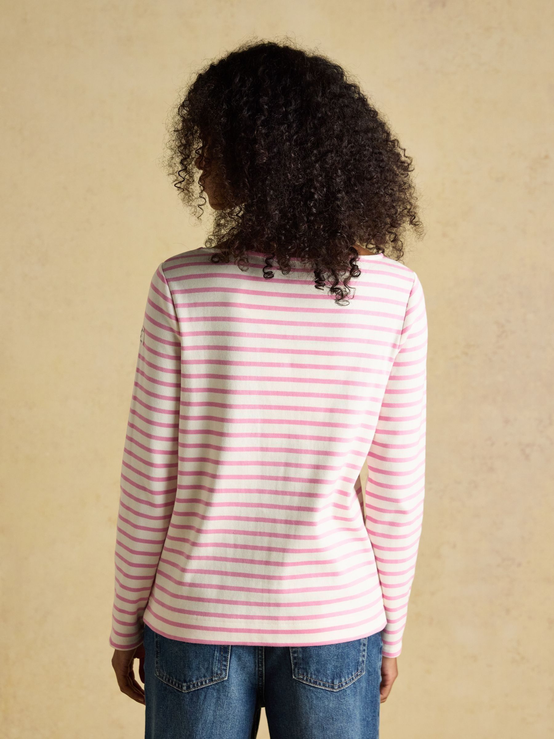 Buy Joules Harbour Blue & Pink Striped Boat Neck Breton Tops (2 Pack ...