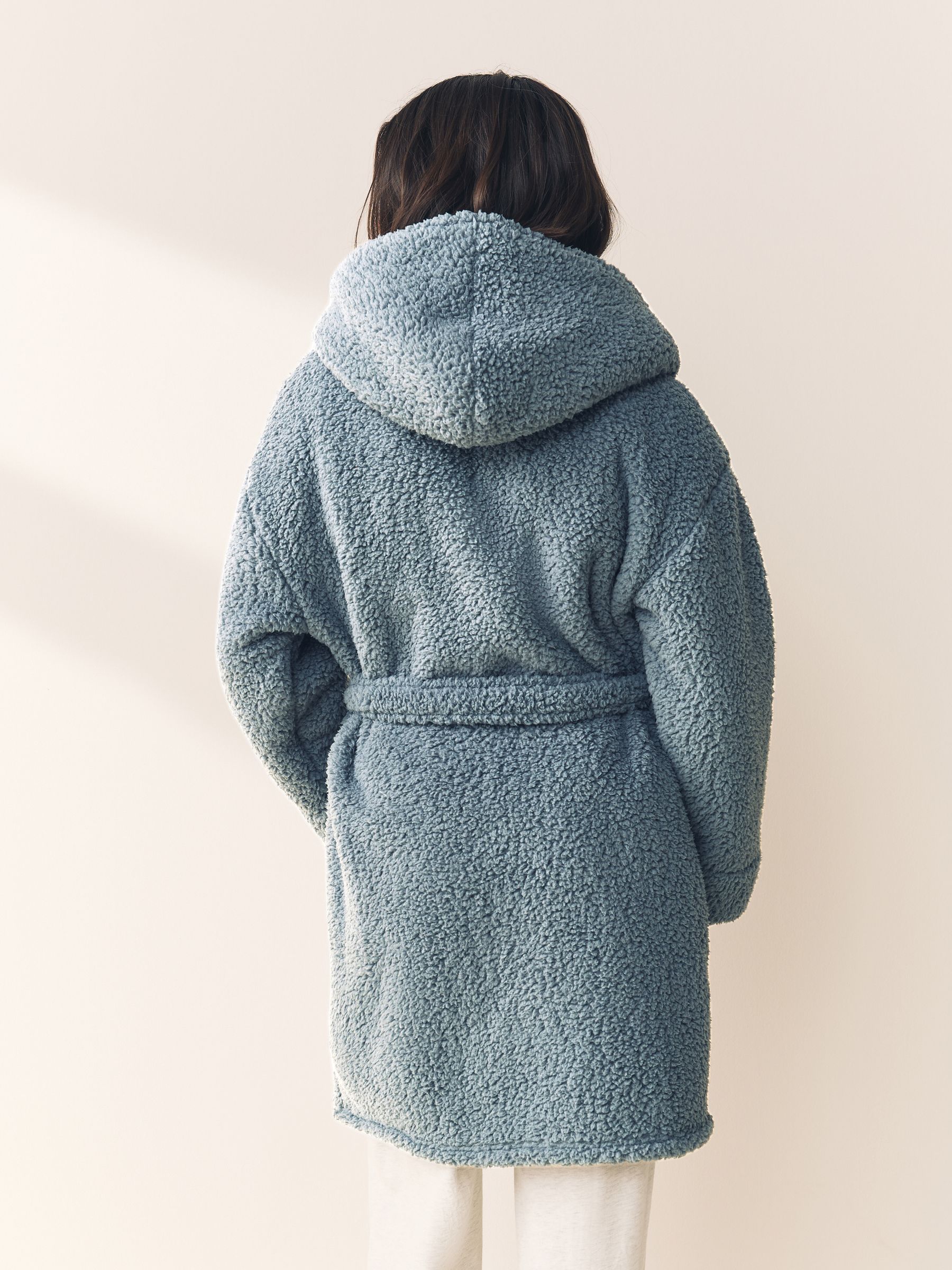 Buy Blue Teddy Dressing Gown from Next Czech Republic