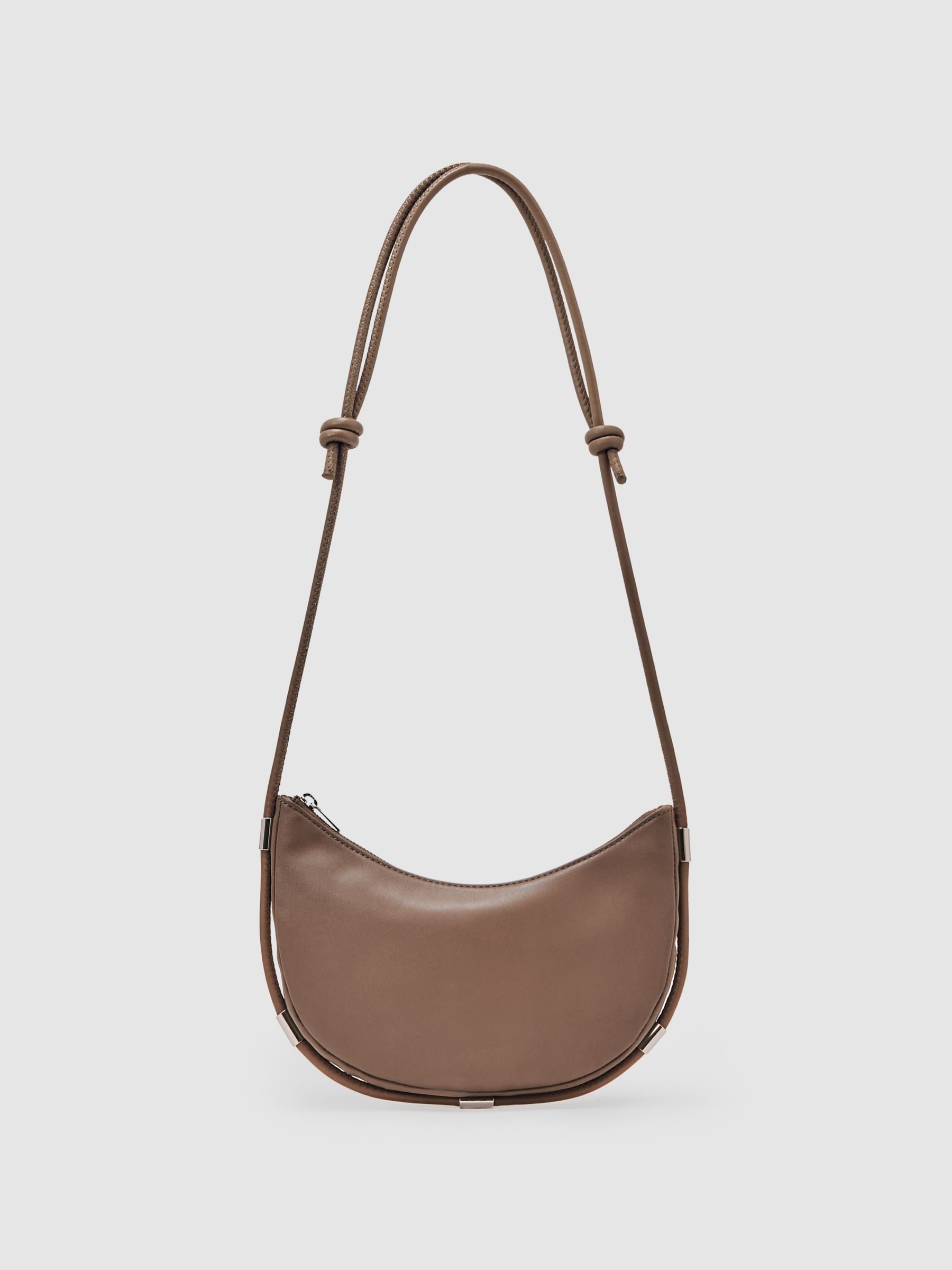 Buy Reiss Neutral Harriet Leather Rope Strap Shoulder Bag from the Next ...