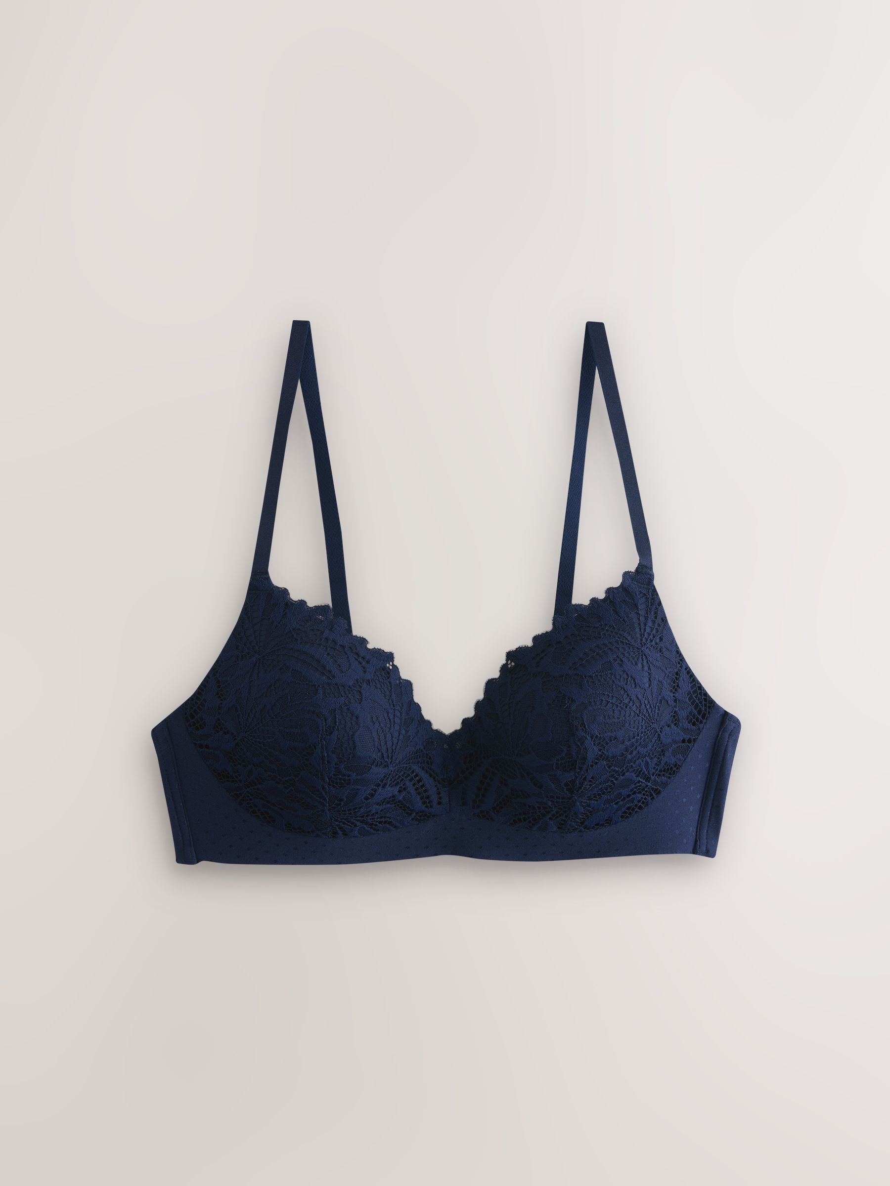 Buy Navy Blue Padded Non Wire Lace Ultimate Comfort Bra from the Next ...