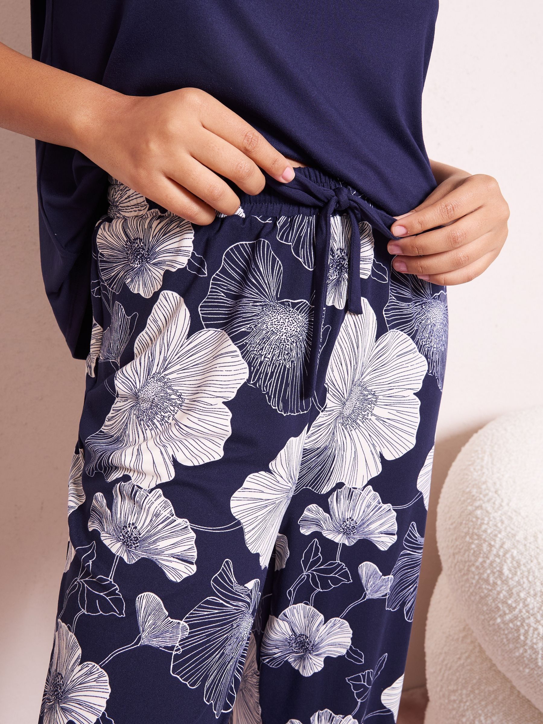 Buy Friends Like These Navy Floral Short Sleeve Pyjamas from Next Ireland