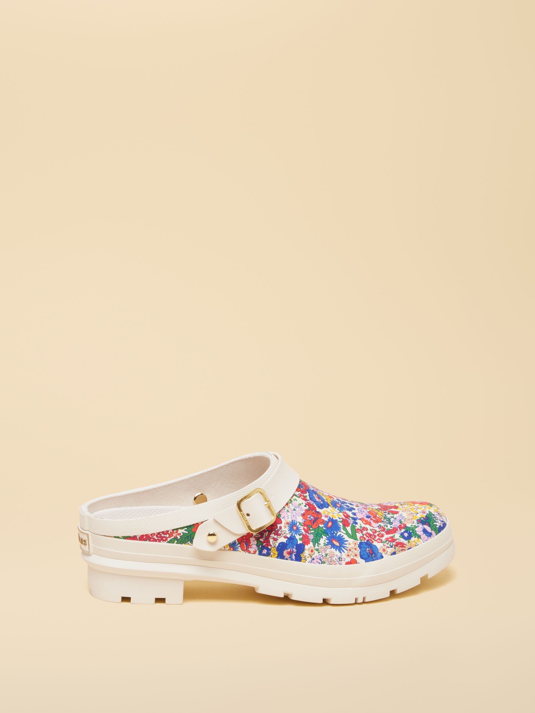 Buy Joules Elbridge White & Multi Floral Welly Clogs from the Next UK ...
