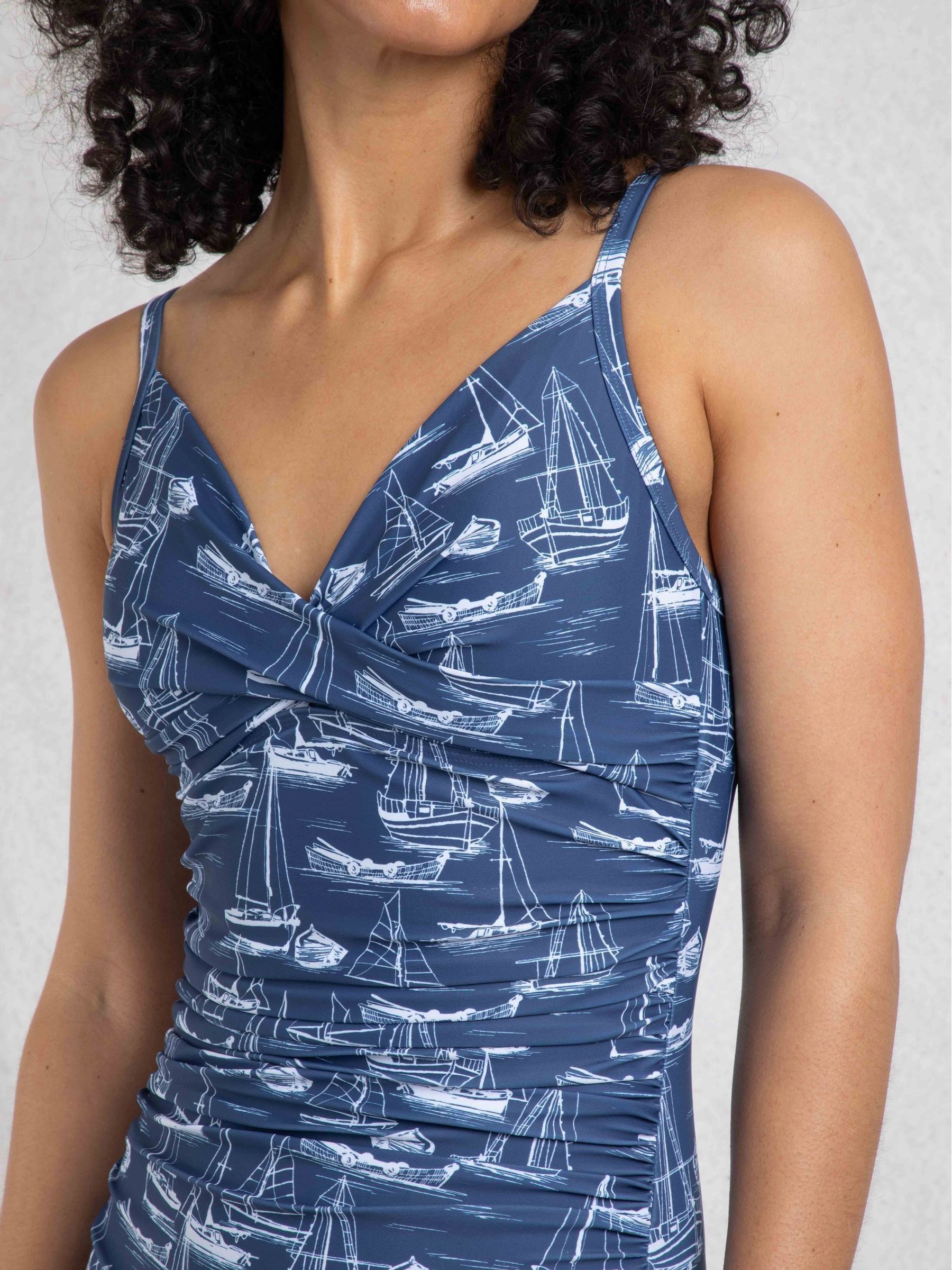 Buy Weird Fish Light Blue Penelope Printed Swimsuit from the Next UK ...