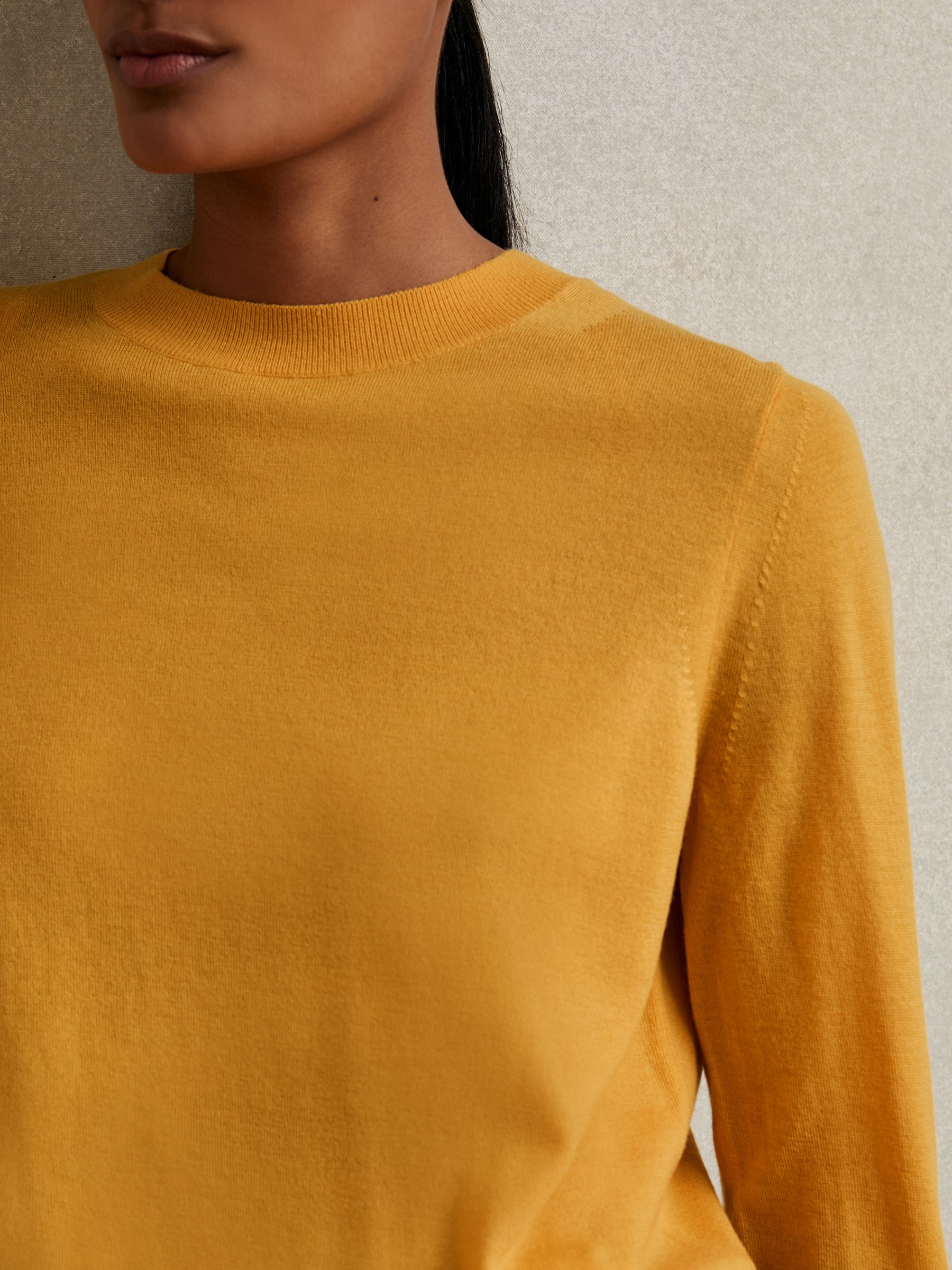Buy Reiss Yellow Hester Wool Crew-Neck Jumper from the Next UK online shop