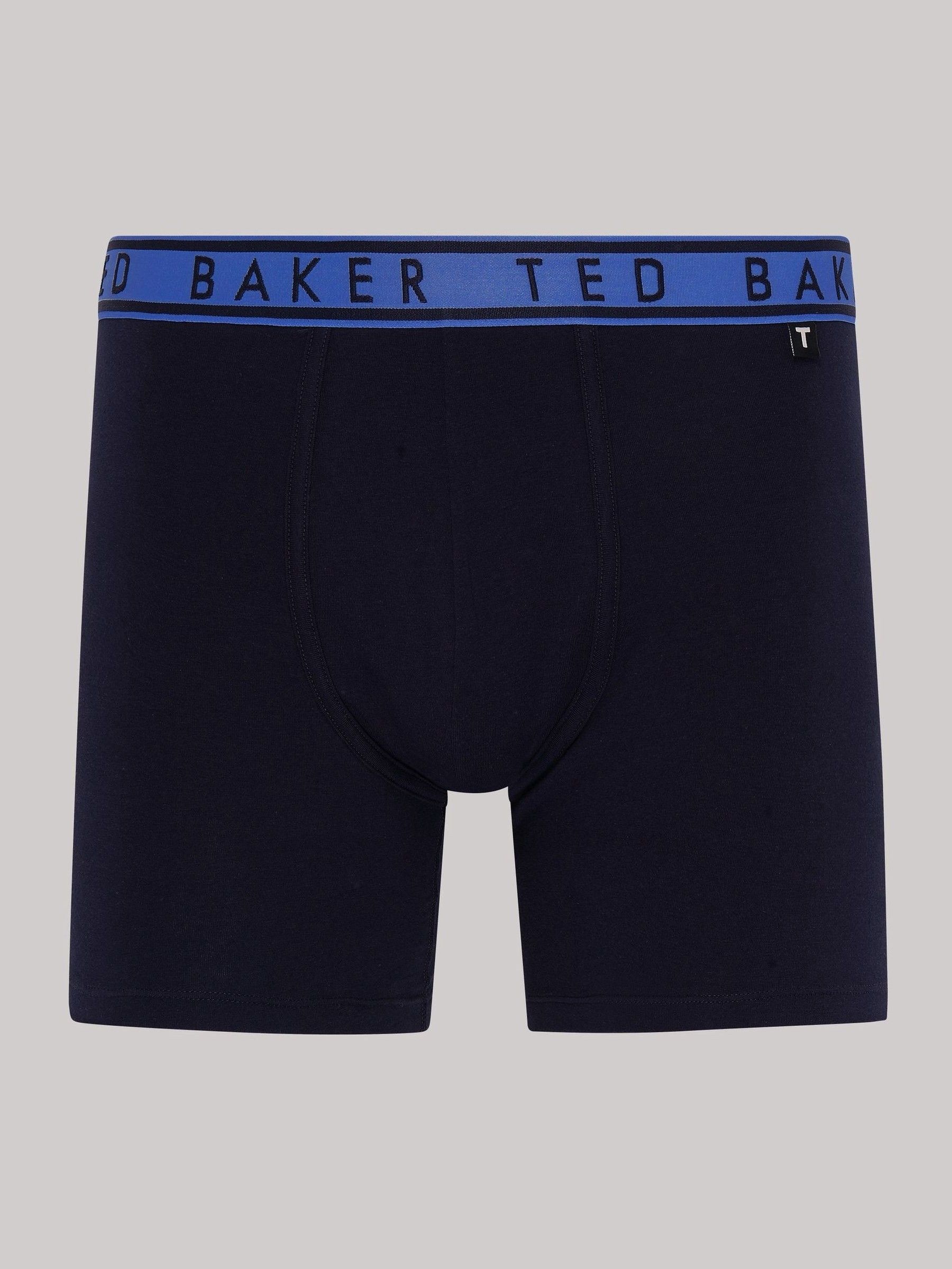 Buy Ted Baker Blue Bayou Bachelors Mazarine Boxer Briefs 3 Pack from ...