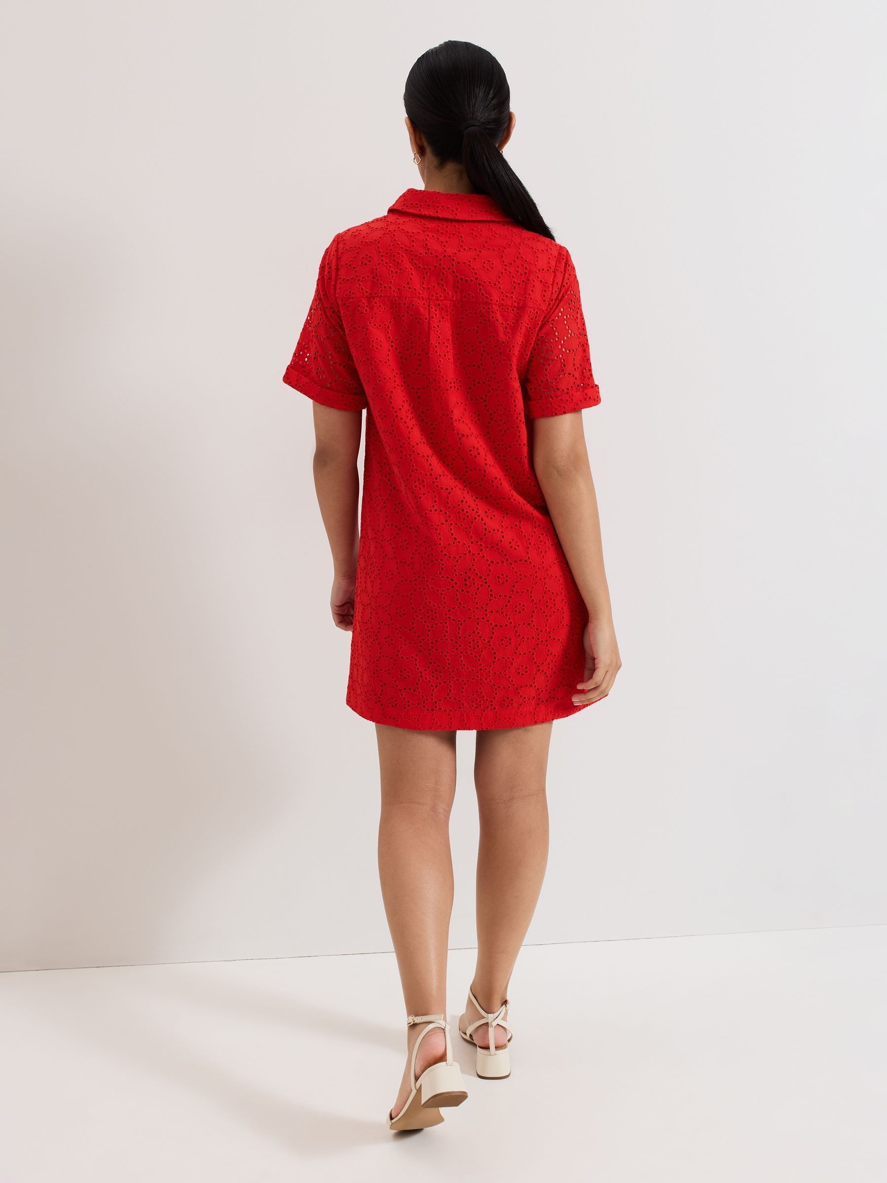 Buy Phase Eight Red Petite Nicky 100% Cotton Shirt Dress from the Next ...