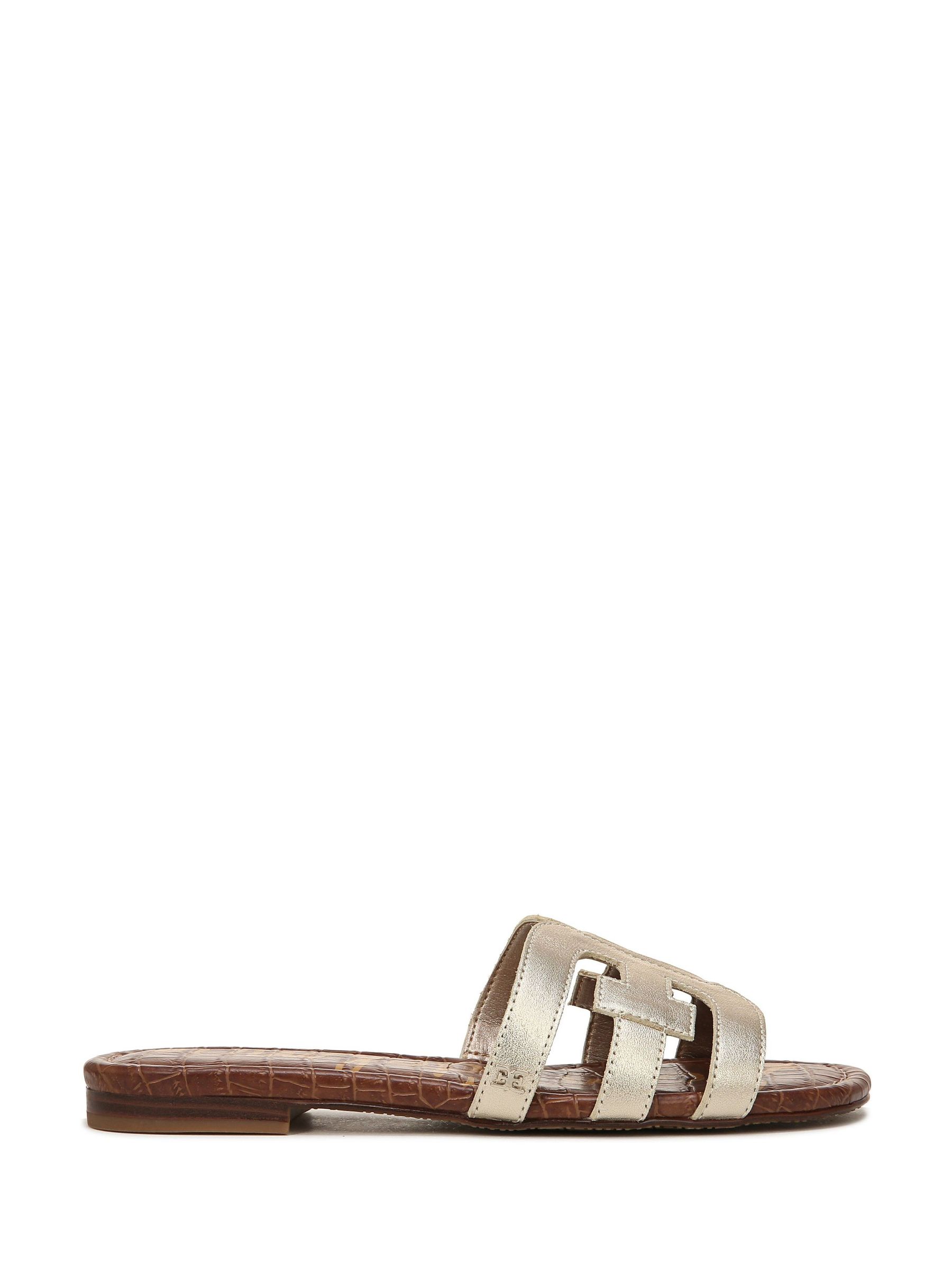 Buy Sam Edelman Gold Regular Fit Bay Slides Sandals from the Next UK ...