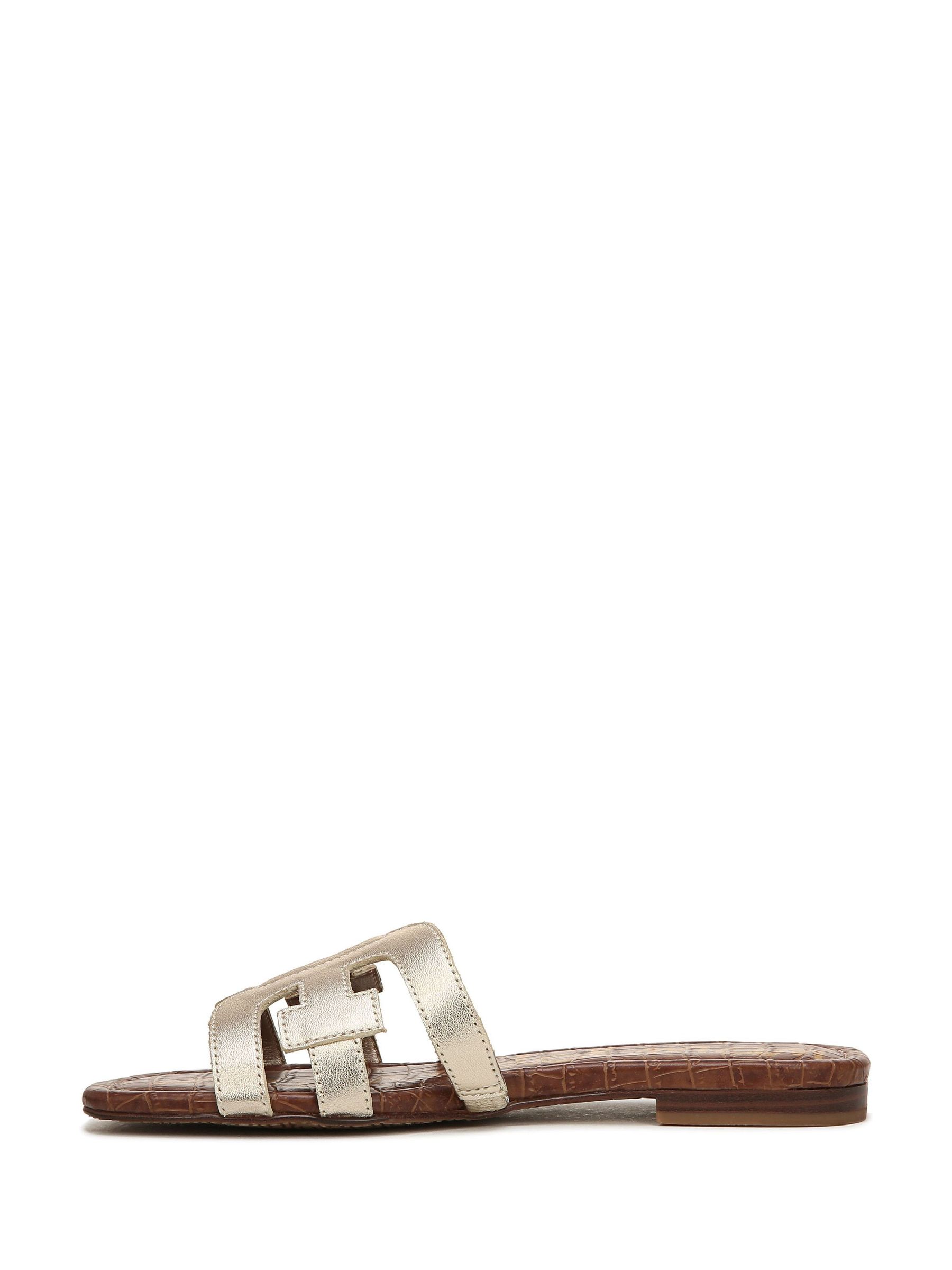 Buy Sam Edelman Gold Regular Fit Bay Slides Sandals from the Next UK ...