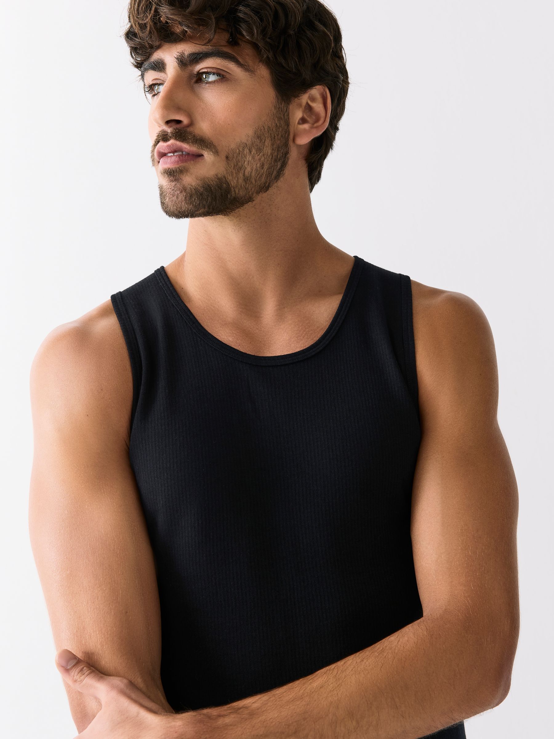 Buy Black Thermogen Vests 2 Pack from Next Ireland